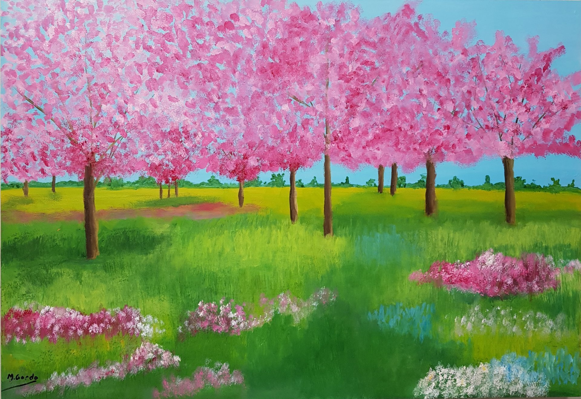 Spring Painting by Mercedes Gordo - Jose Art Gallery