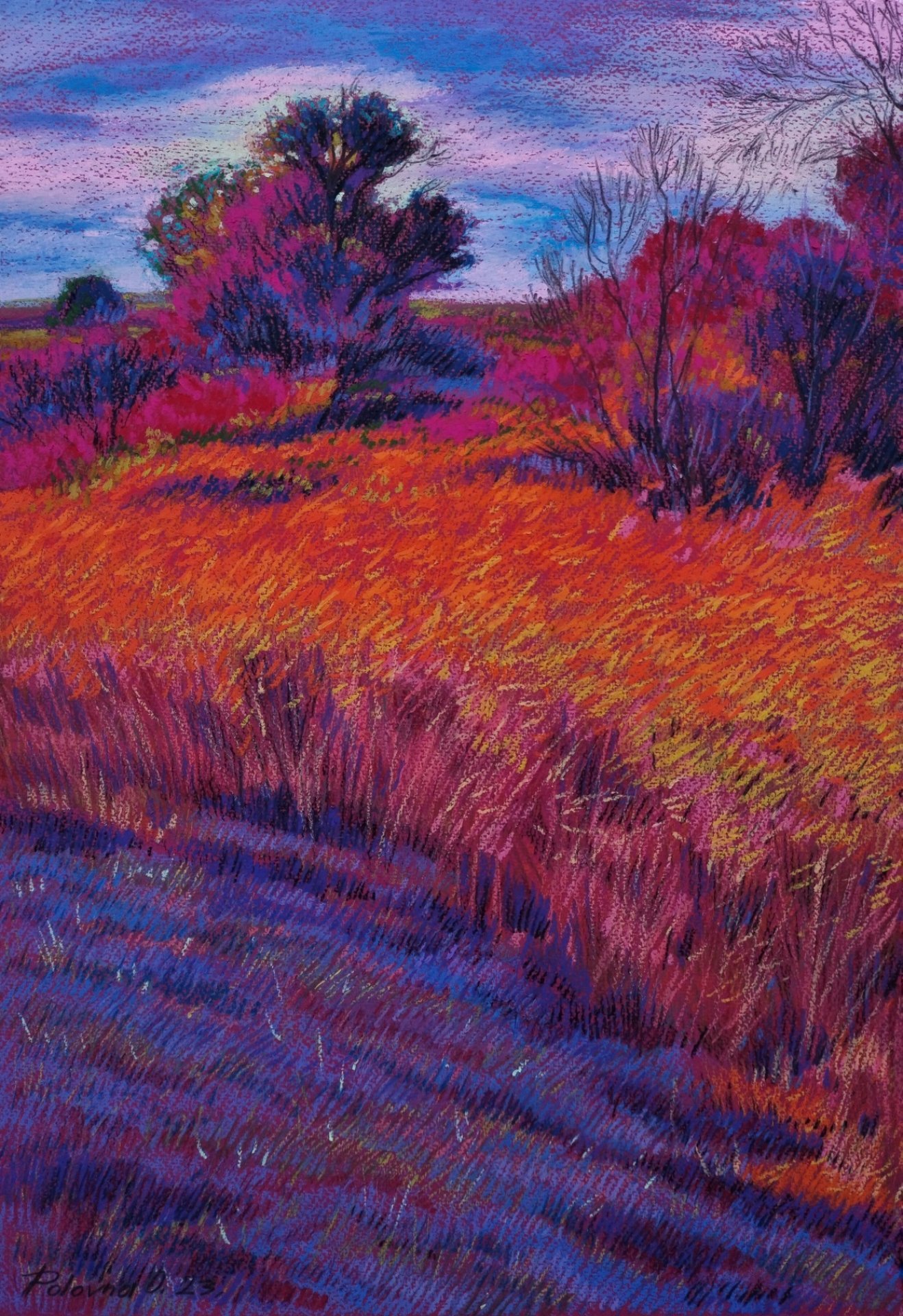 Whisper of the reed Painting by Olena Polovna