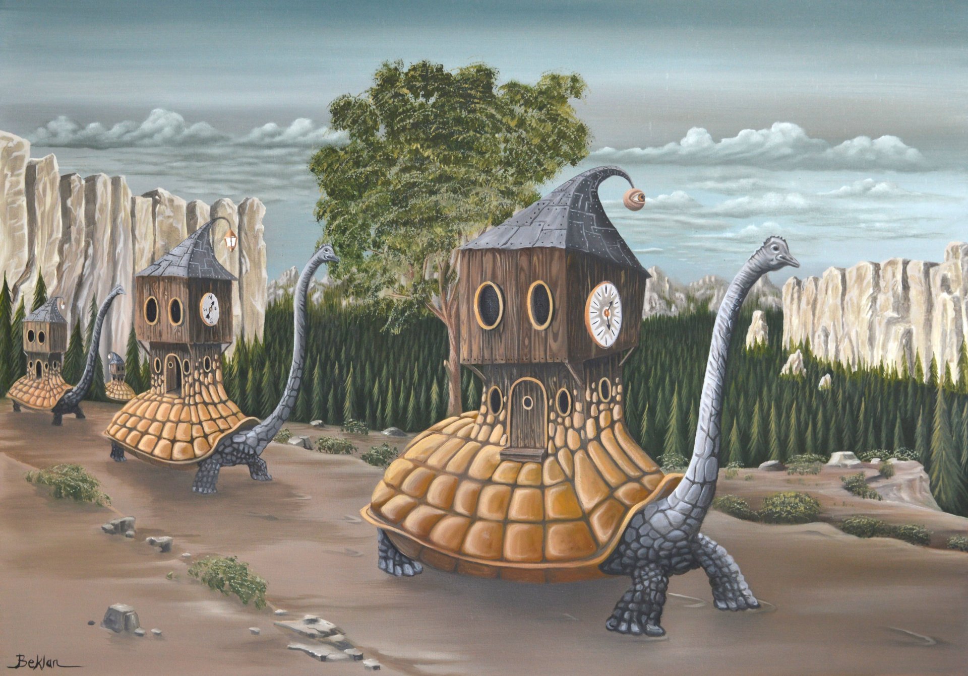 VIAJE DEL TIEMPO Pintura de Beklan Kizilcay