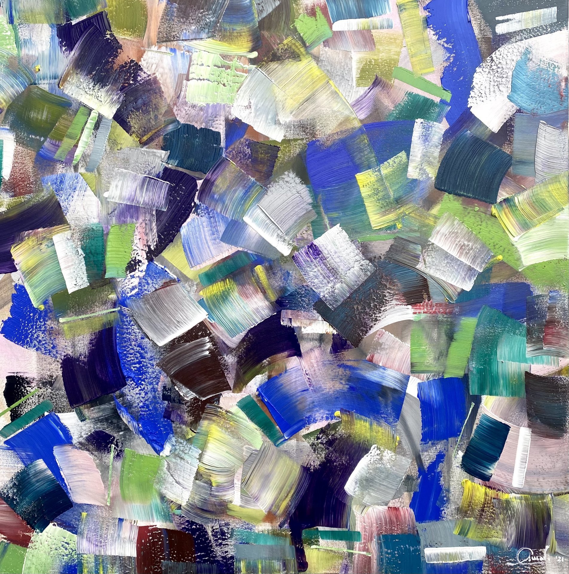 Bold touch Large Abstract Art Painting by Maria Esmar