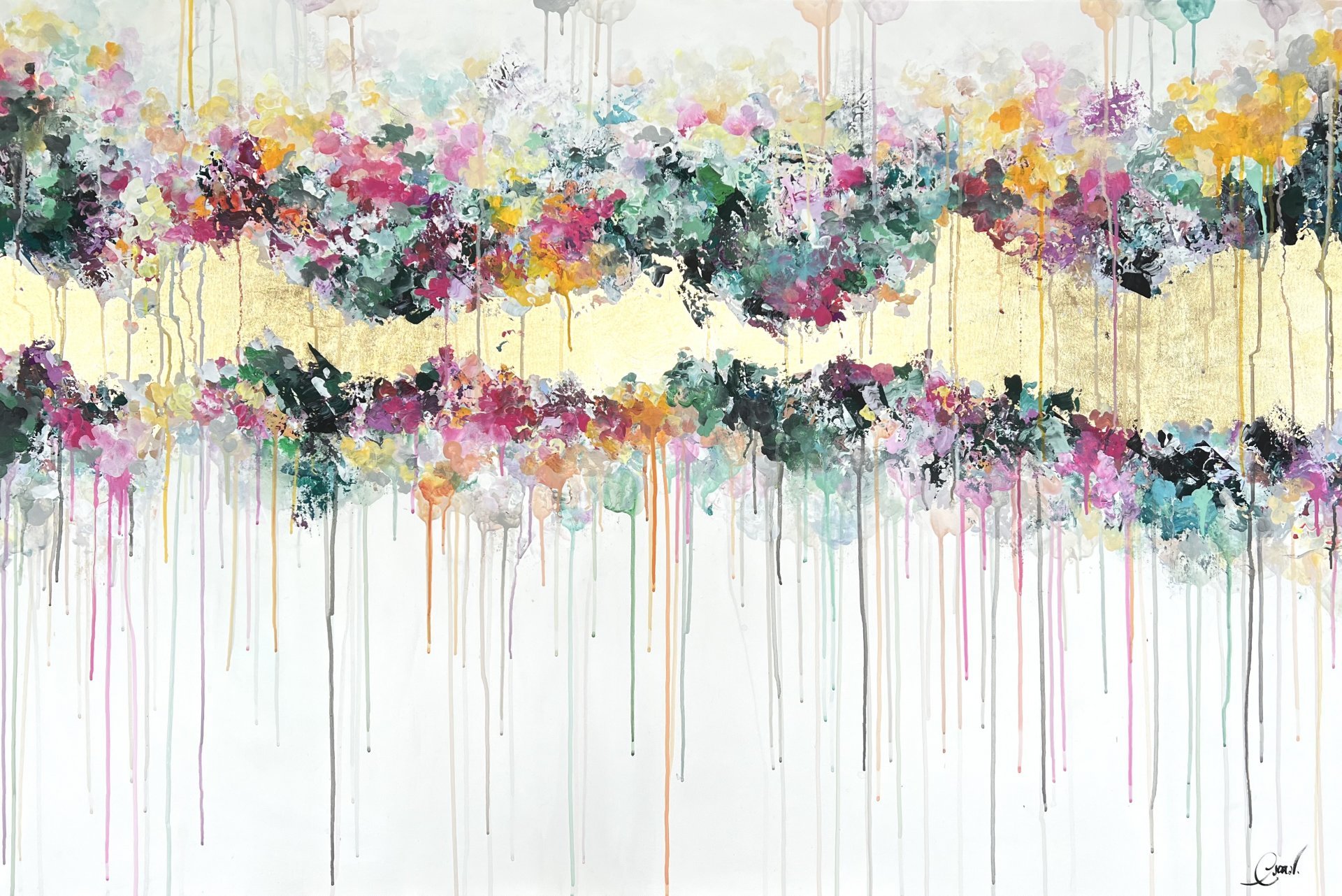 Sanctuary XXL abstract art Painting by Maria Esmar