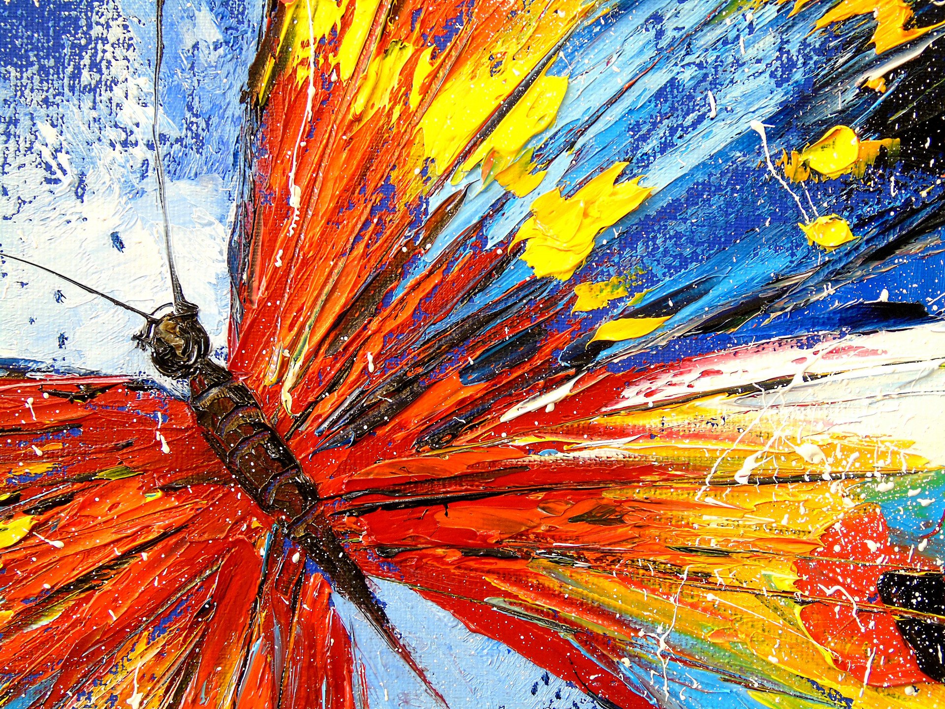 Butterfly Painting By Olha Darchuk Jose Art Gallery