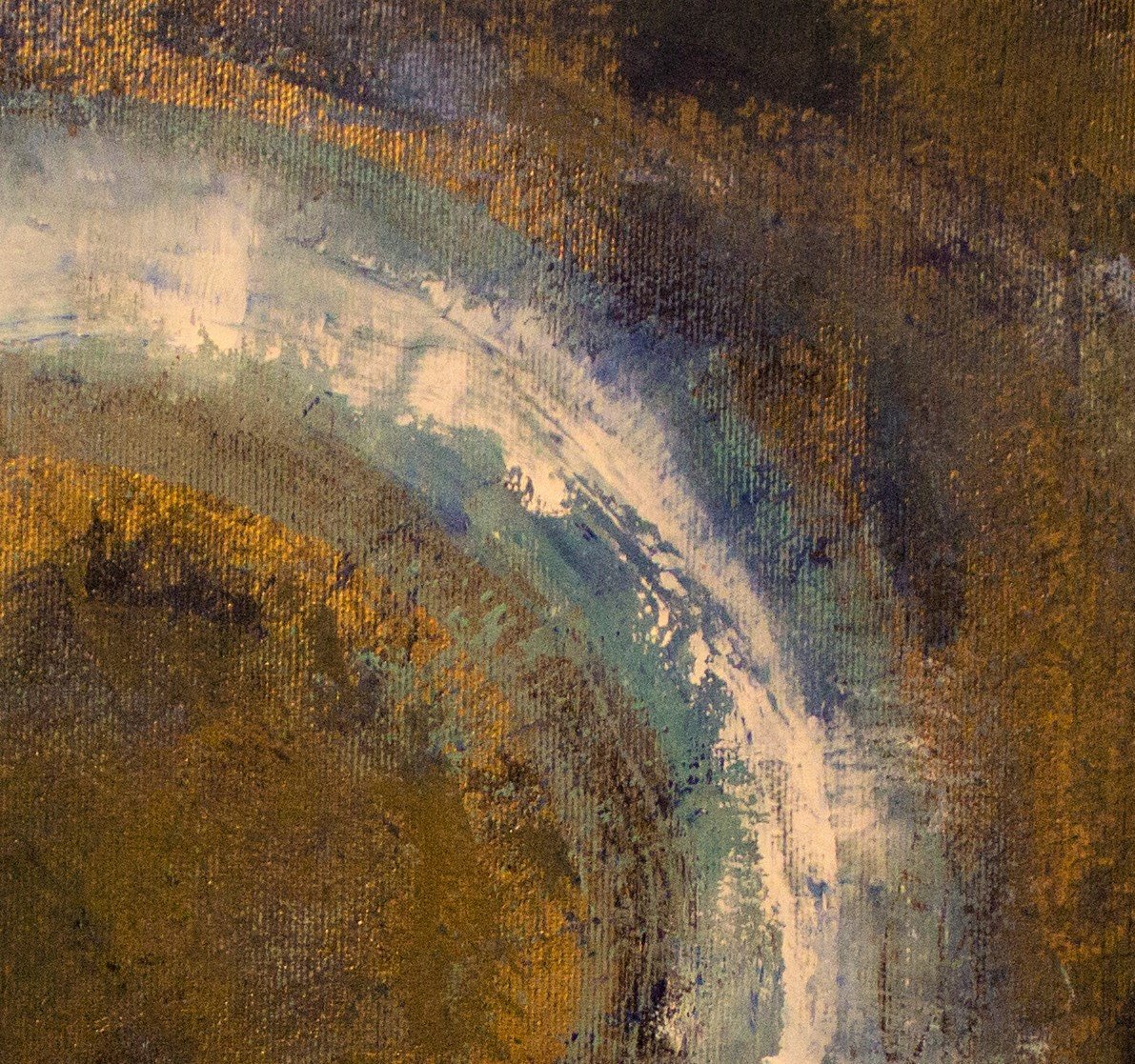 Enso on a Golden Background Painting by Alex Givka - Jose Art Gallery