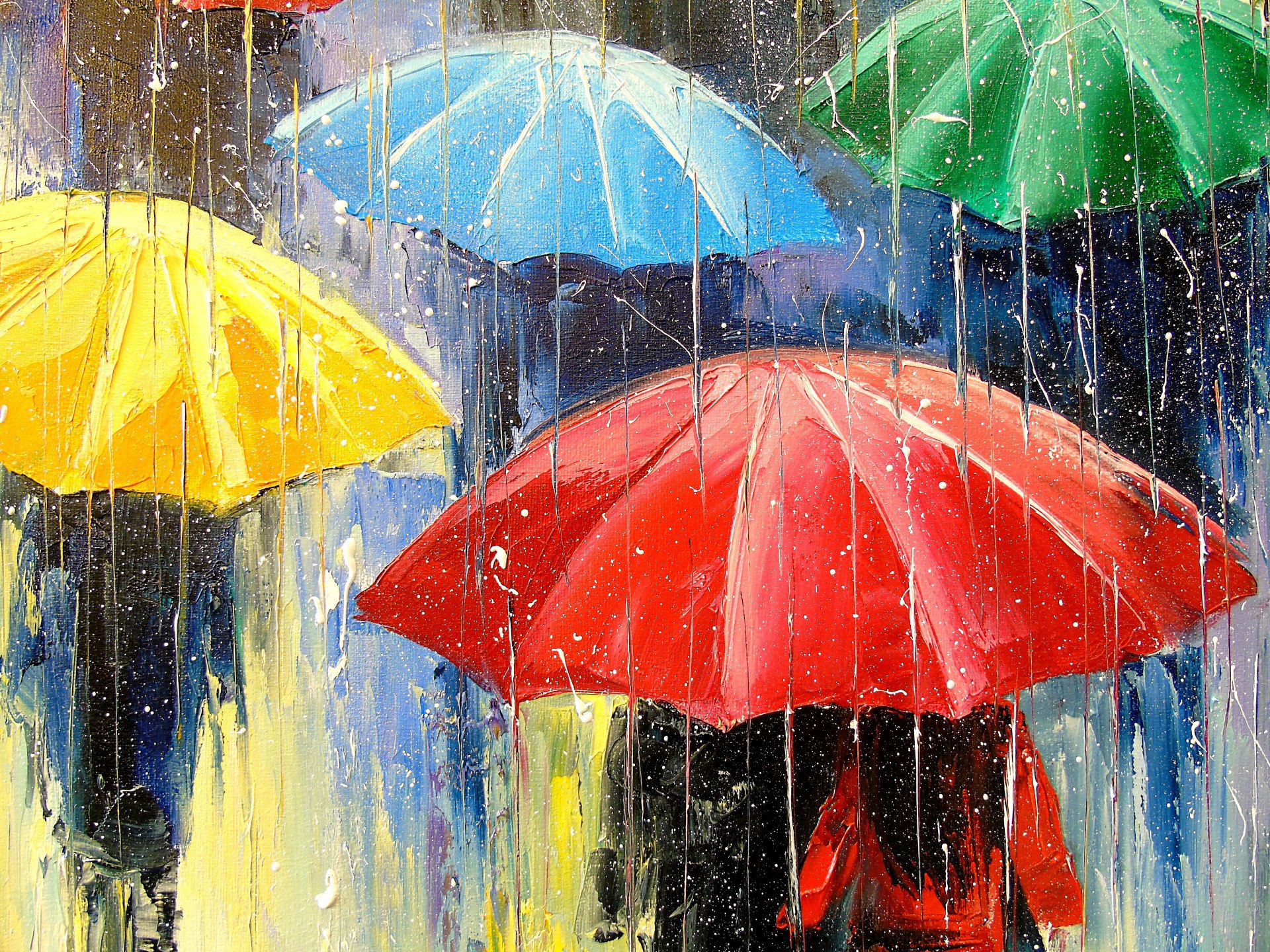 Rain Painting by Olha Darchuk - Jose Art Gallery