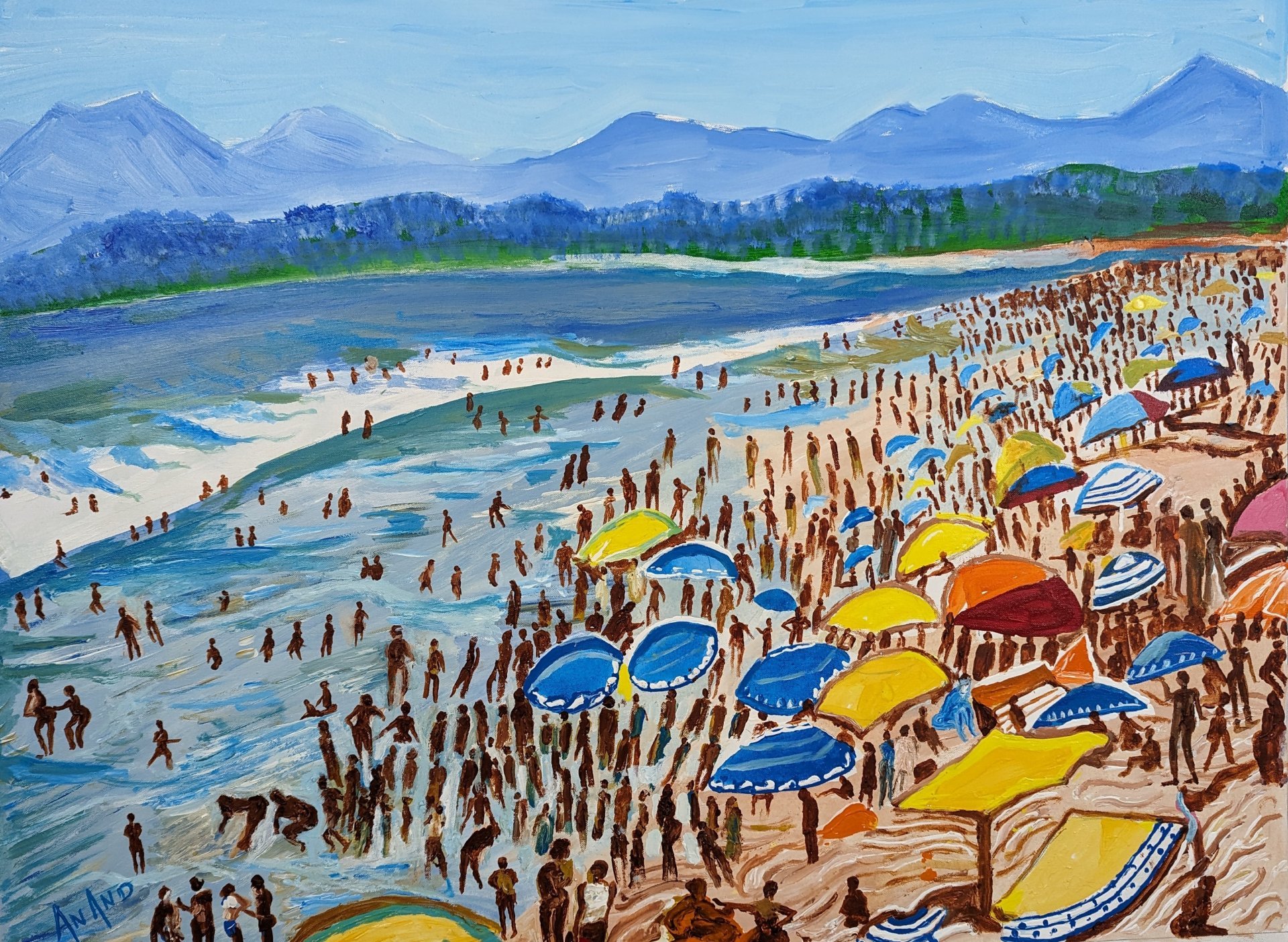 A SUMMER DAY Digital Art - ANAND MANCHIRAJU