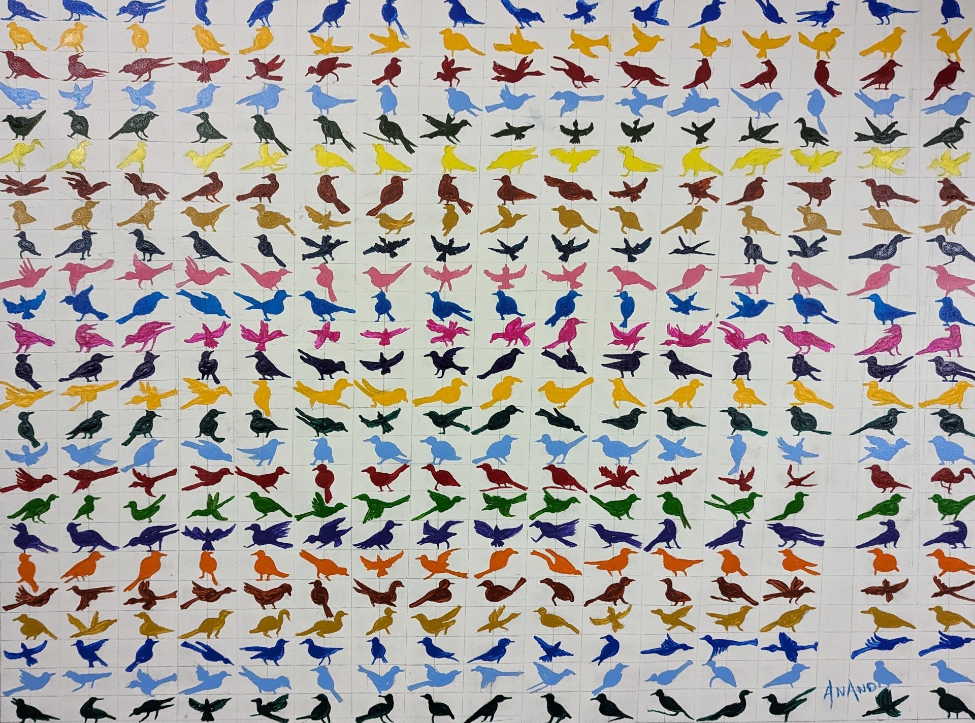 ANALOGOUS Painting by ANAND MANCHIRAJU - Jose Art Gallery