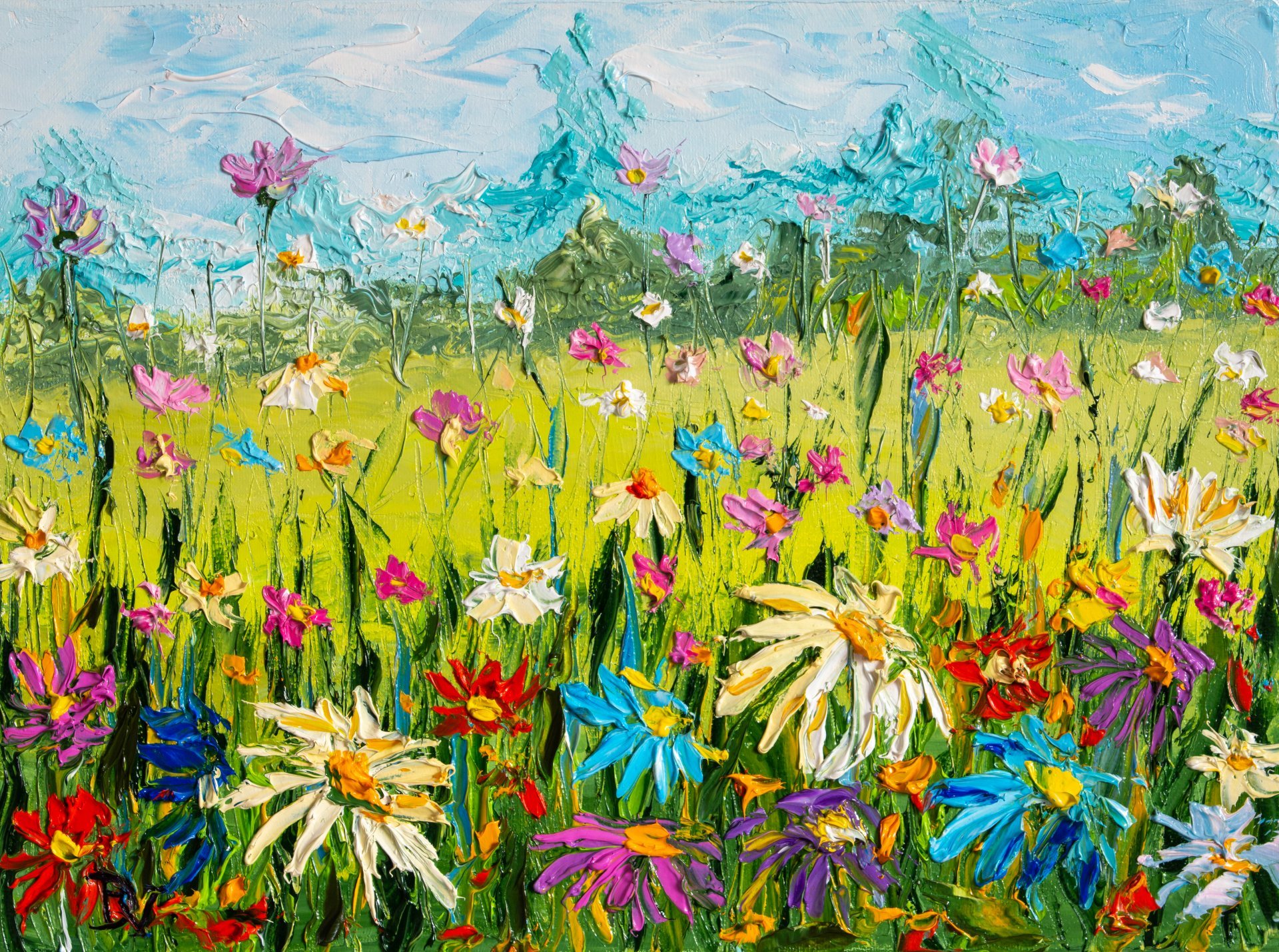 Piece of summer Painting by Vladyslav Durniev