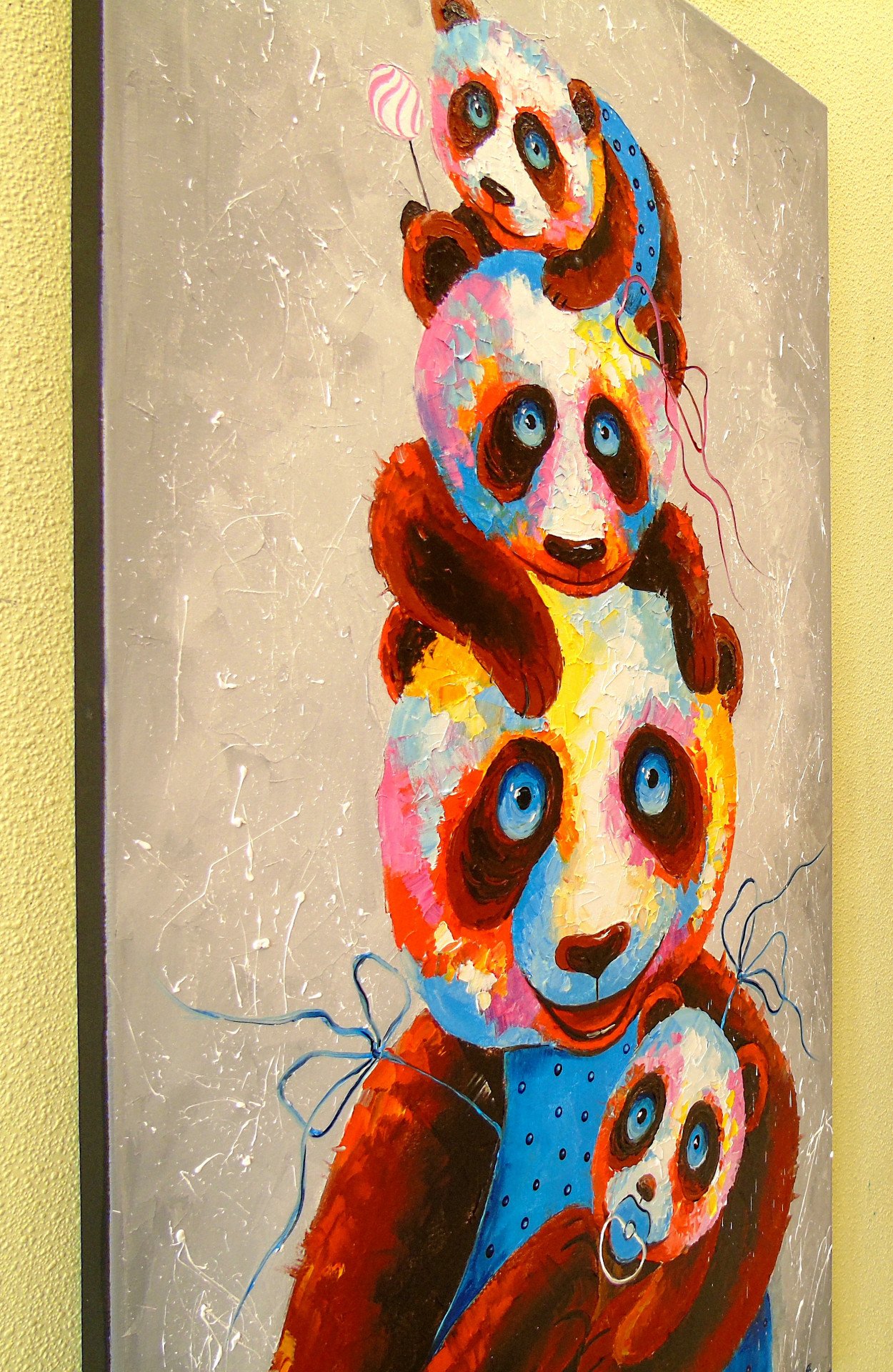Panda family Painting by Olha Darchuk - Jose Art Gallery