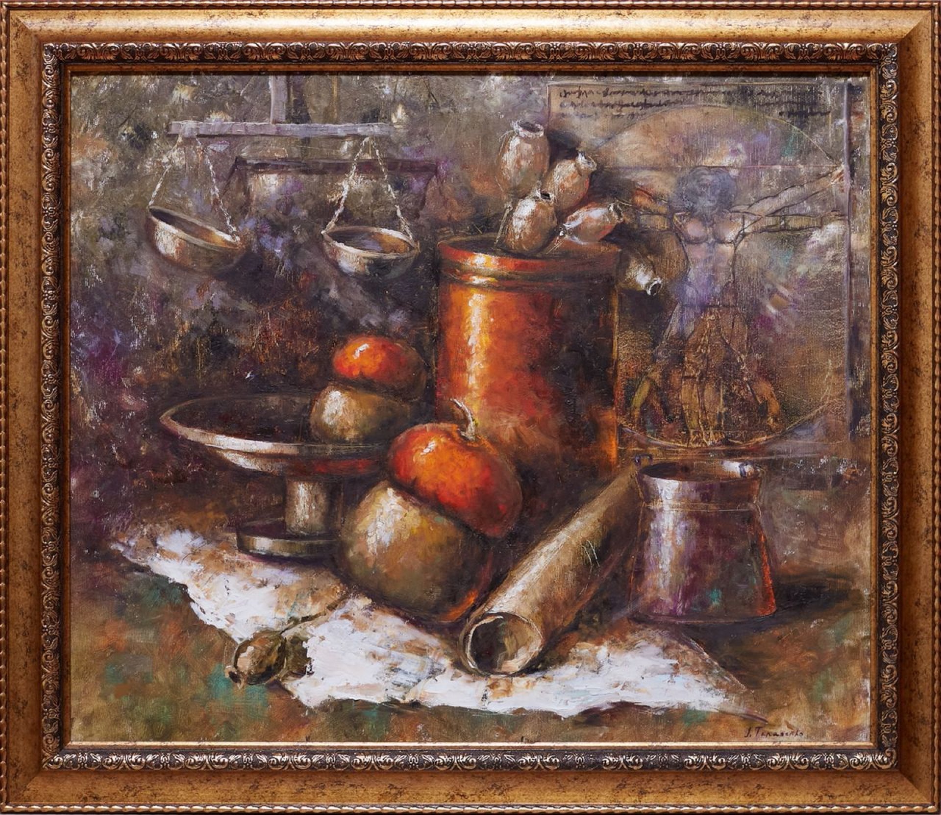 Da Vinci alchemy Painting by Julia Tarasenko - Jose Art Gallery