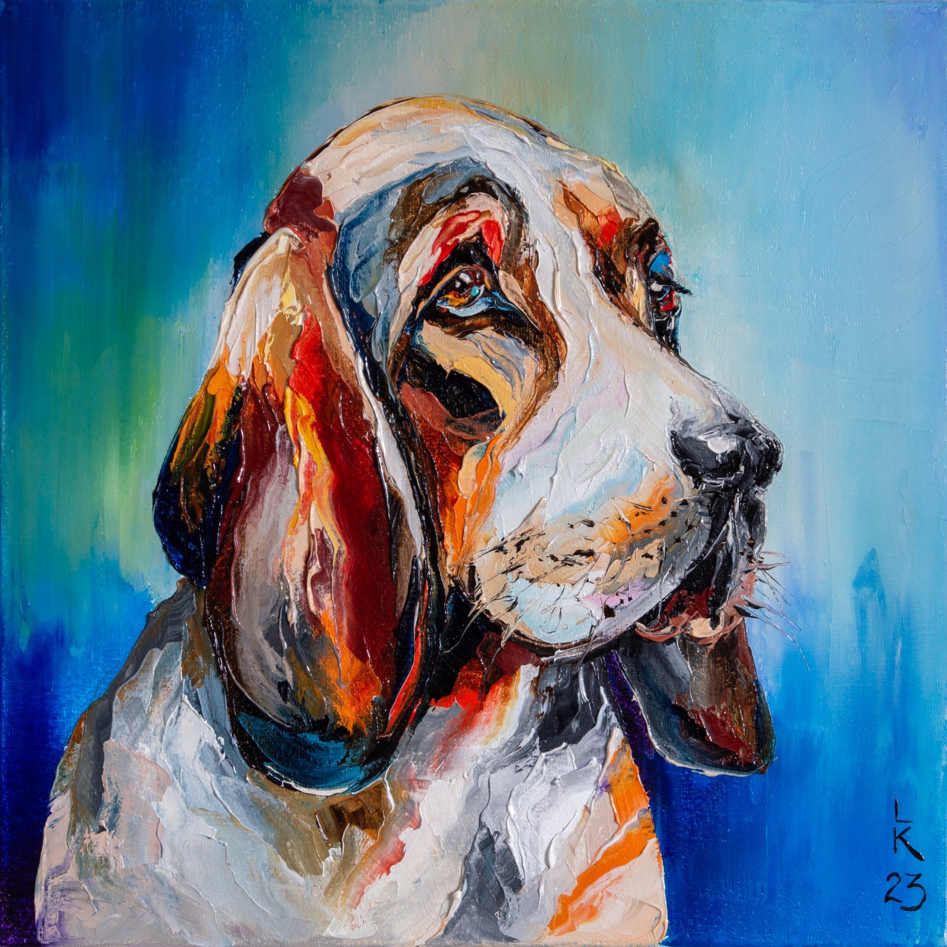 Sad Beagle Drawing - Liubov Kuptsova - Jose Art Gallery