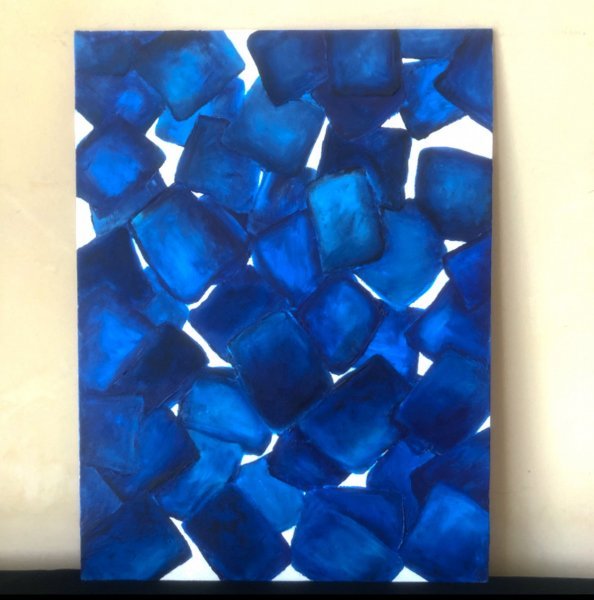 Lapis Lazuli Painting by Marina Gorbachova - Jose Art Gallery