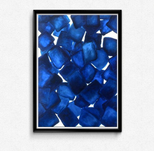 Lapis Lazuli Painting by Marina Gorbachova - Jose Art Gallery