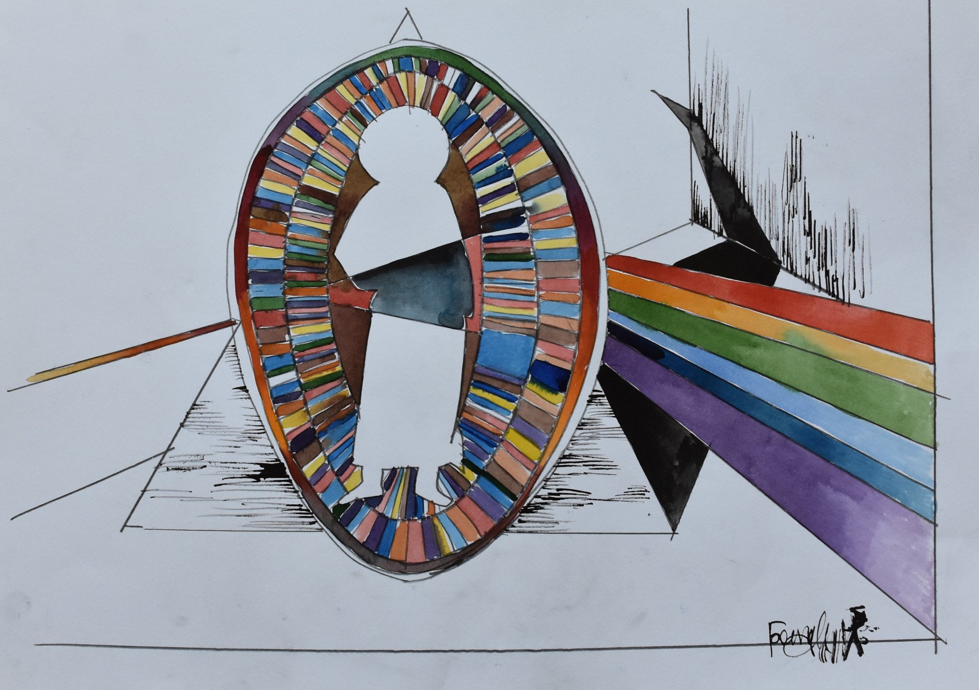 Mandorla Undeniable Sanctity Drawing - Roman Bonchuk