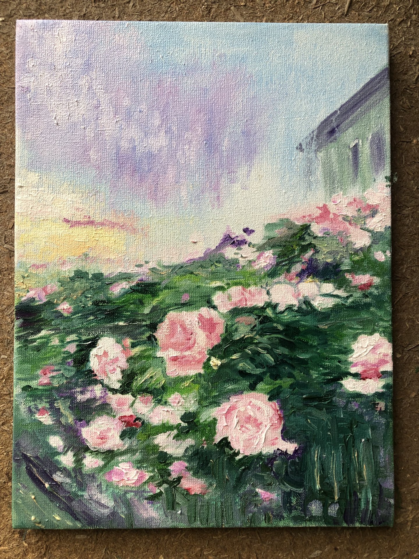 Cinderella Waltz - Flower Evening Painting by Oksana Shkvarok