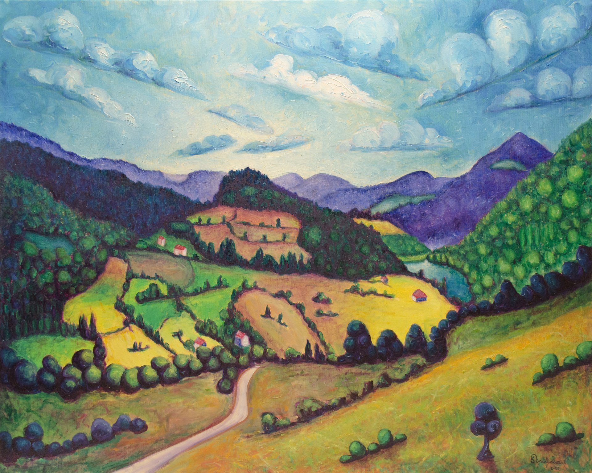 Mount Tara Painting by Boris Subotic - Jose Art Gallery