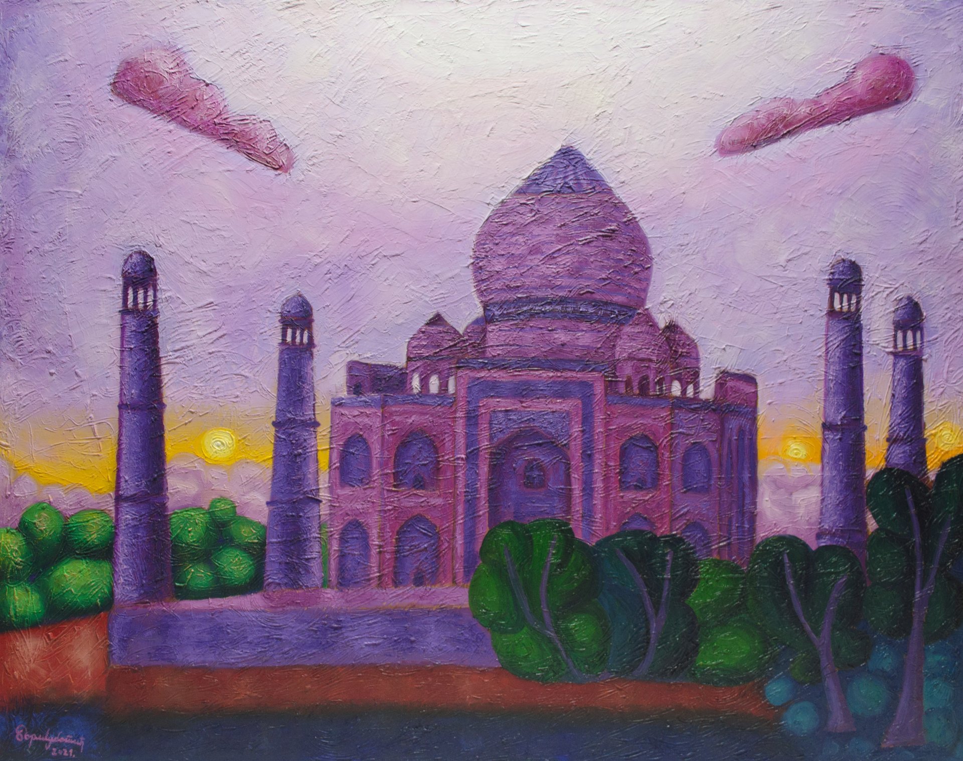 Taj Mahal Painting by Boris Subotic - Jose Art Gallery