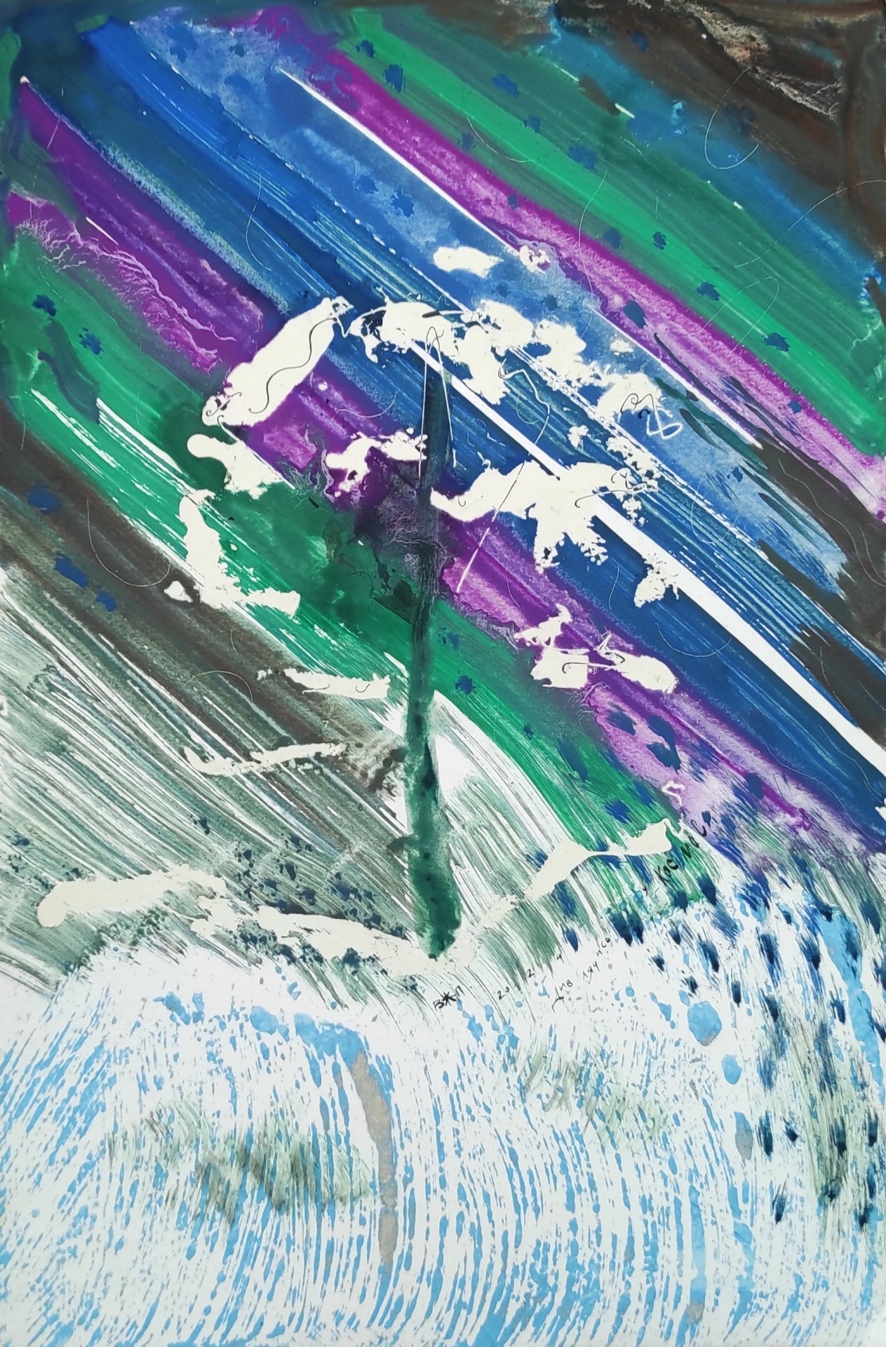 Staring into space... Painting by Vasyl Pavuk