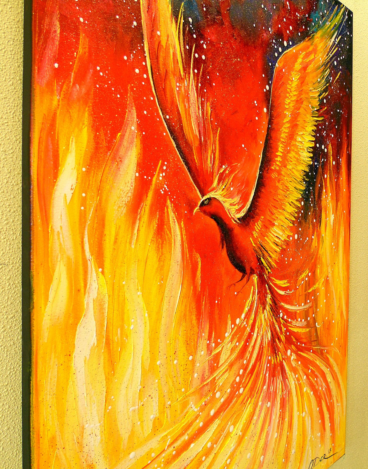 Painting "Phoenix" | Artist Olha Darchuk | Jose Art Gallery