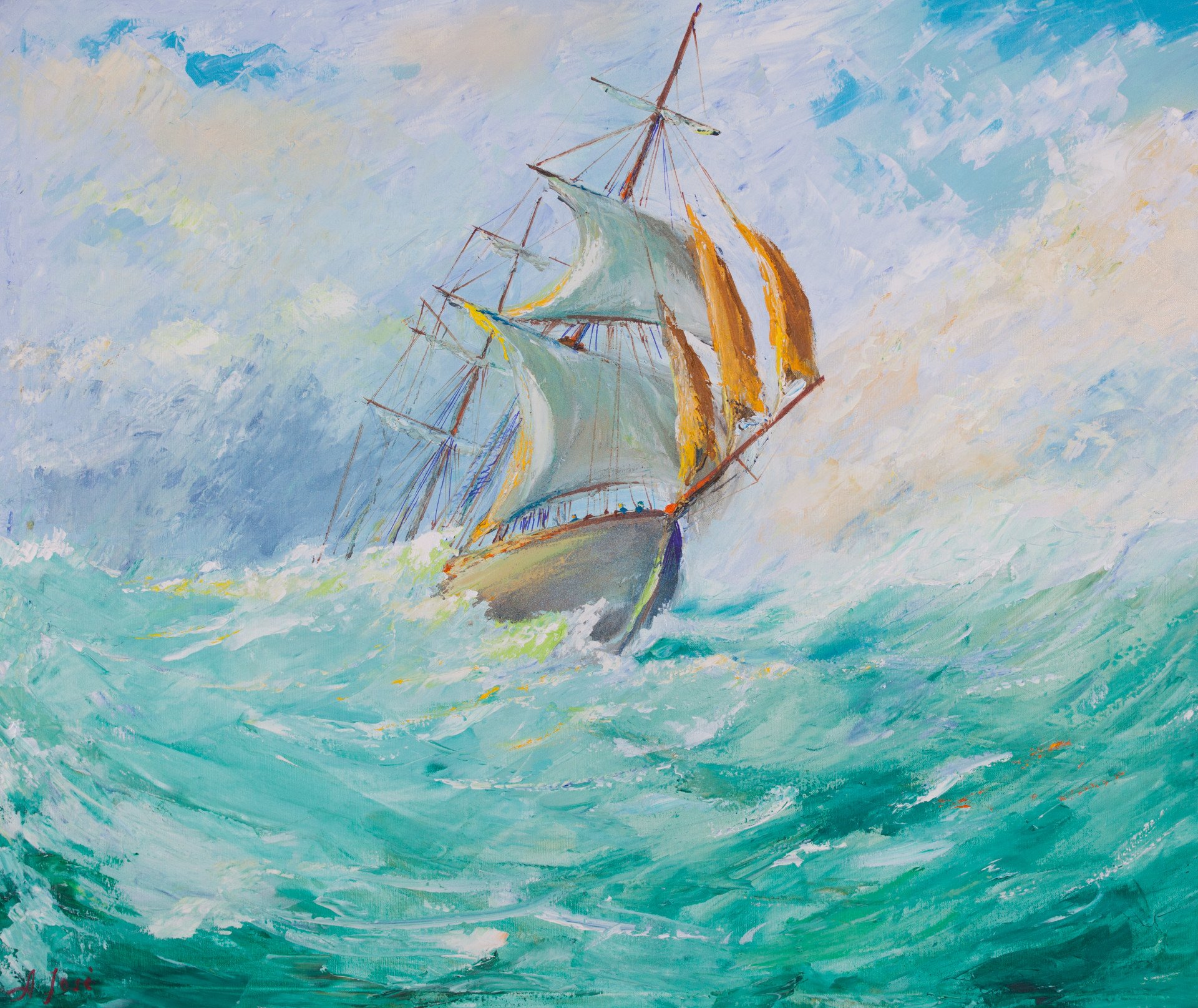 Extreme sports Painting by Alexander Jose - Jose Art Gallery