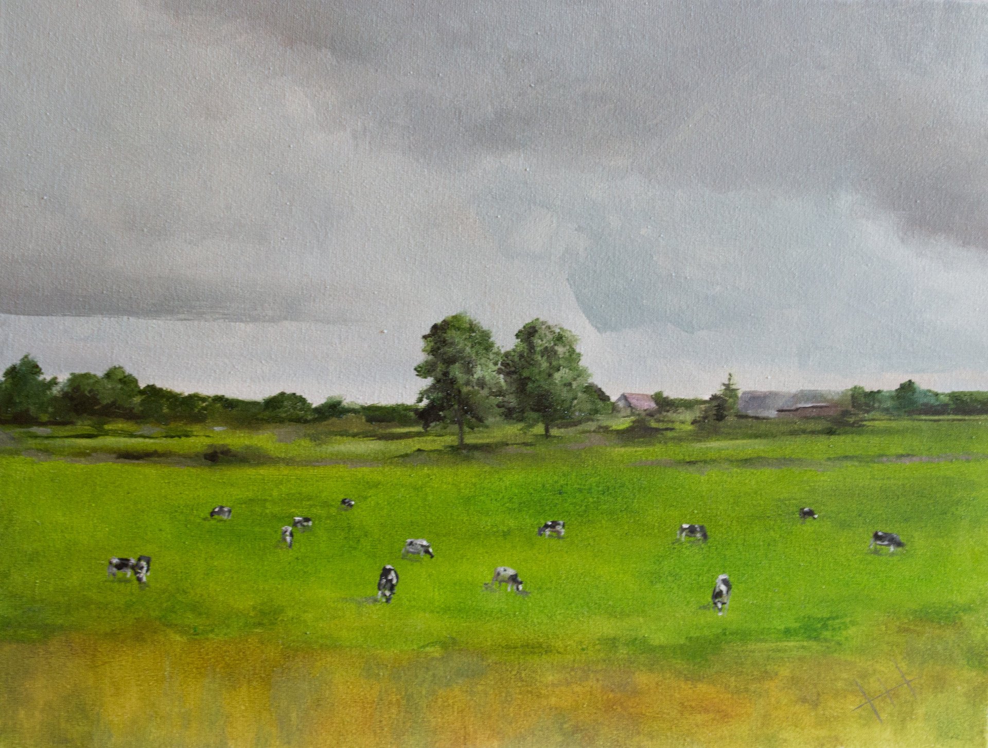 Pasture Painting by Zhanna Zakharchenko - Jose Art Gallery