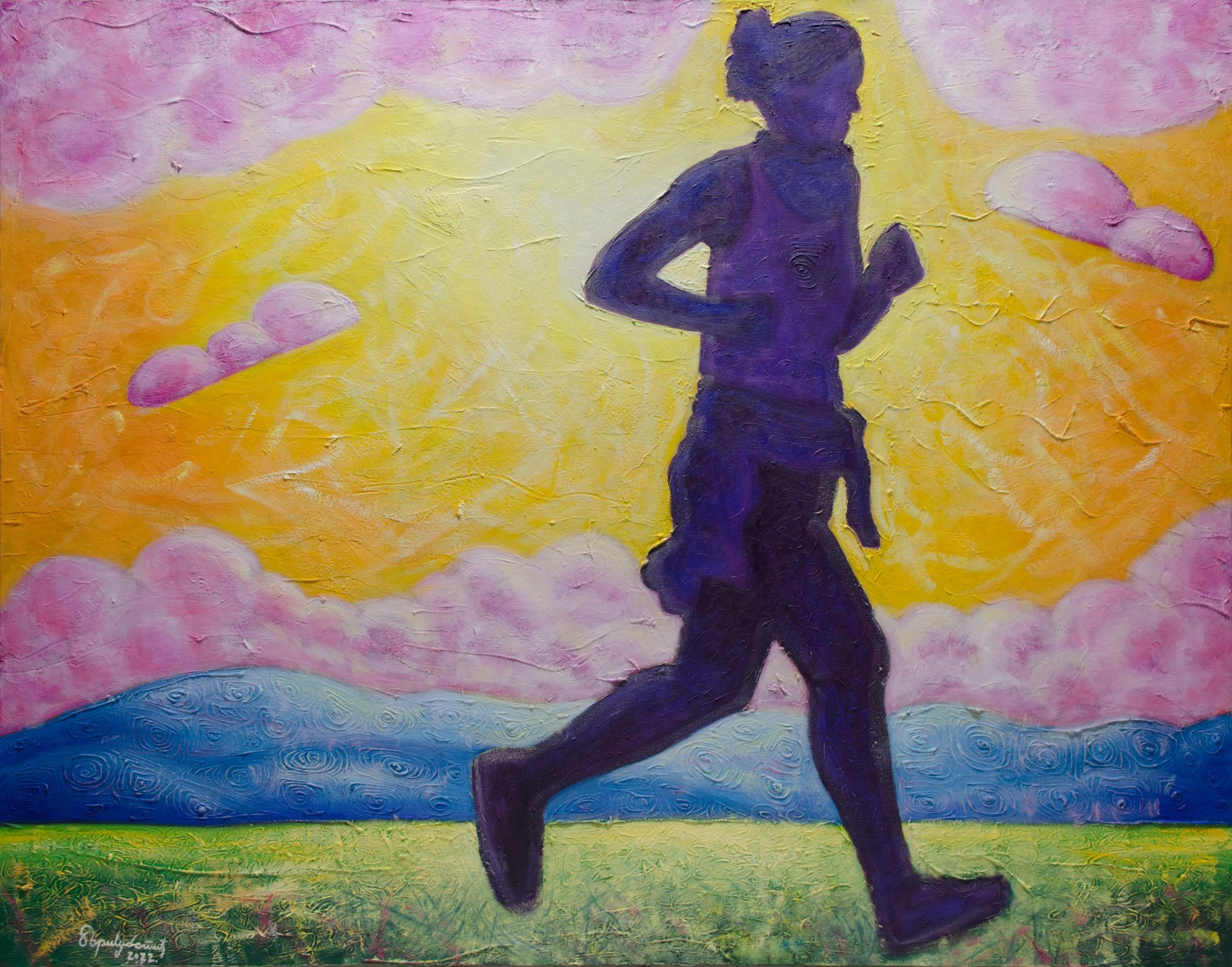 Run Painting by Boris Subotic - Jose Art Gallery