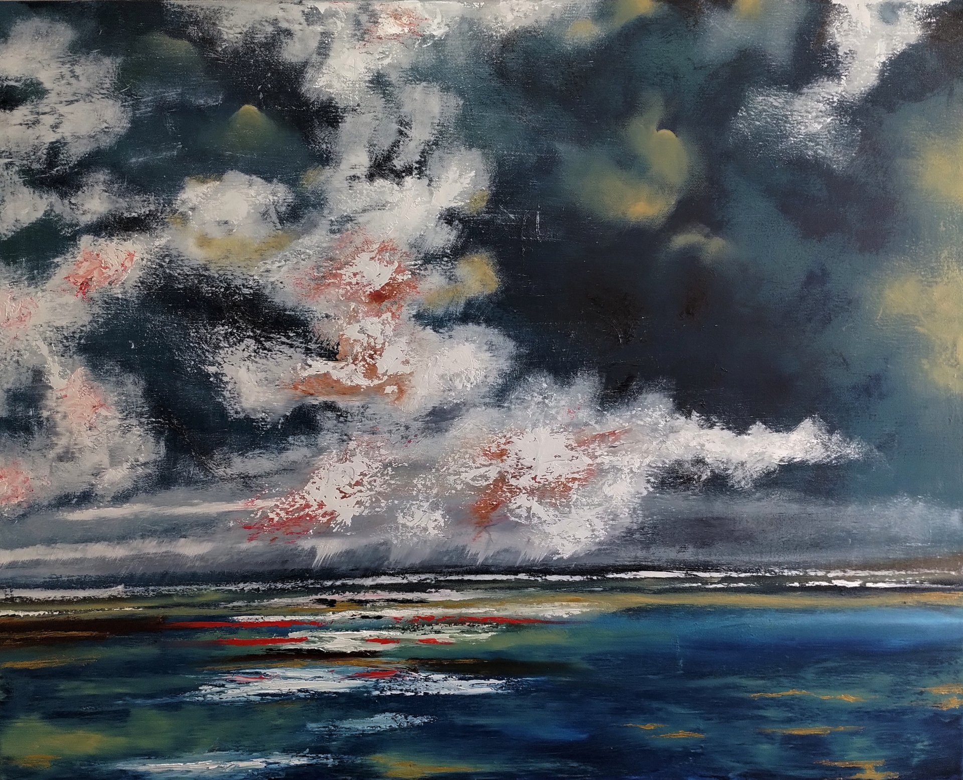 Ethereal Shoreline Painting by German Bradley