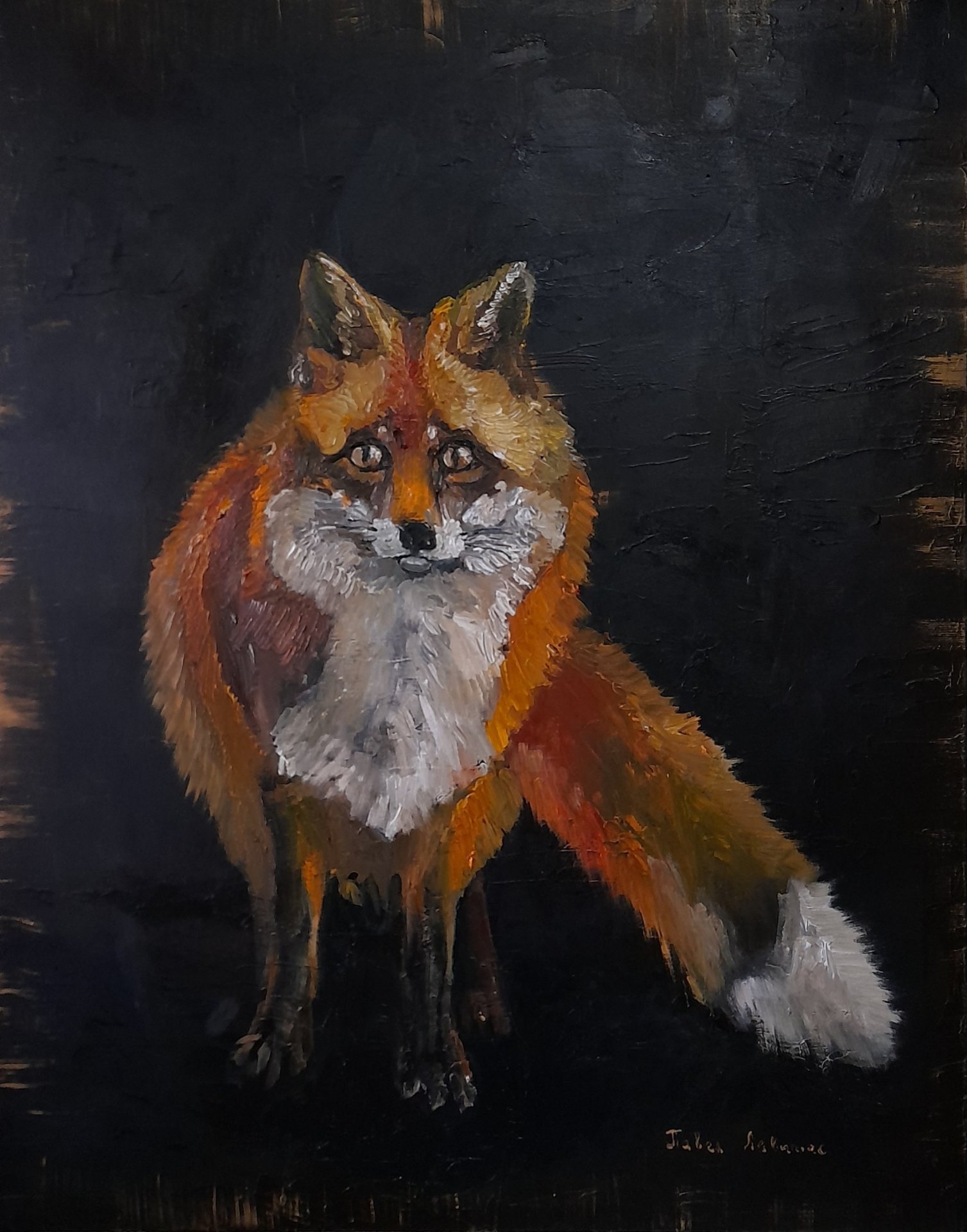 Fox: Grace of the Wild Painting by Pavel Levites