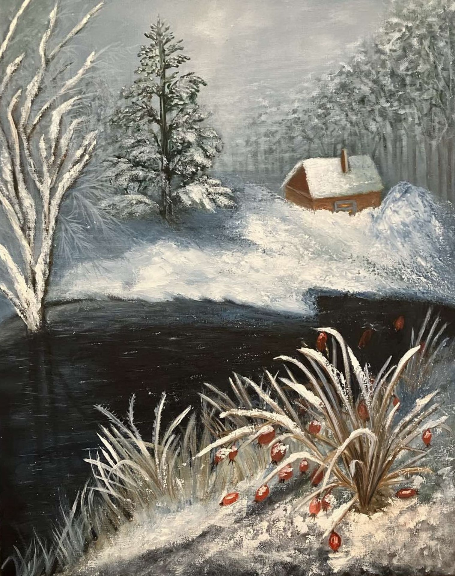 Winter Landscape: Whisper of Yulei Painting by Liumar.art