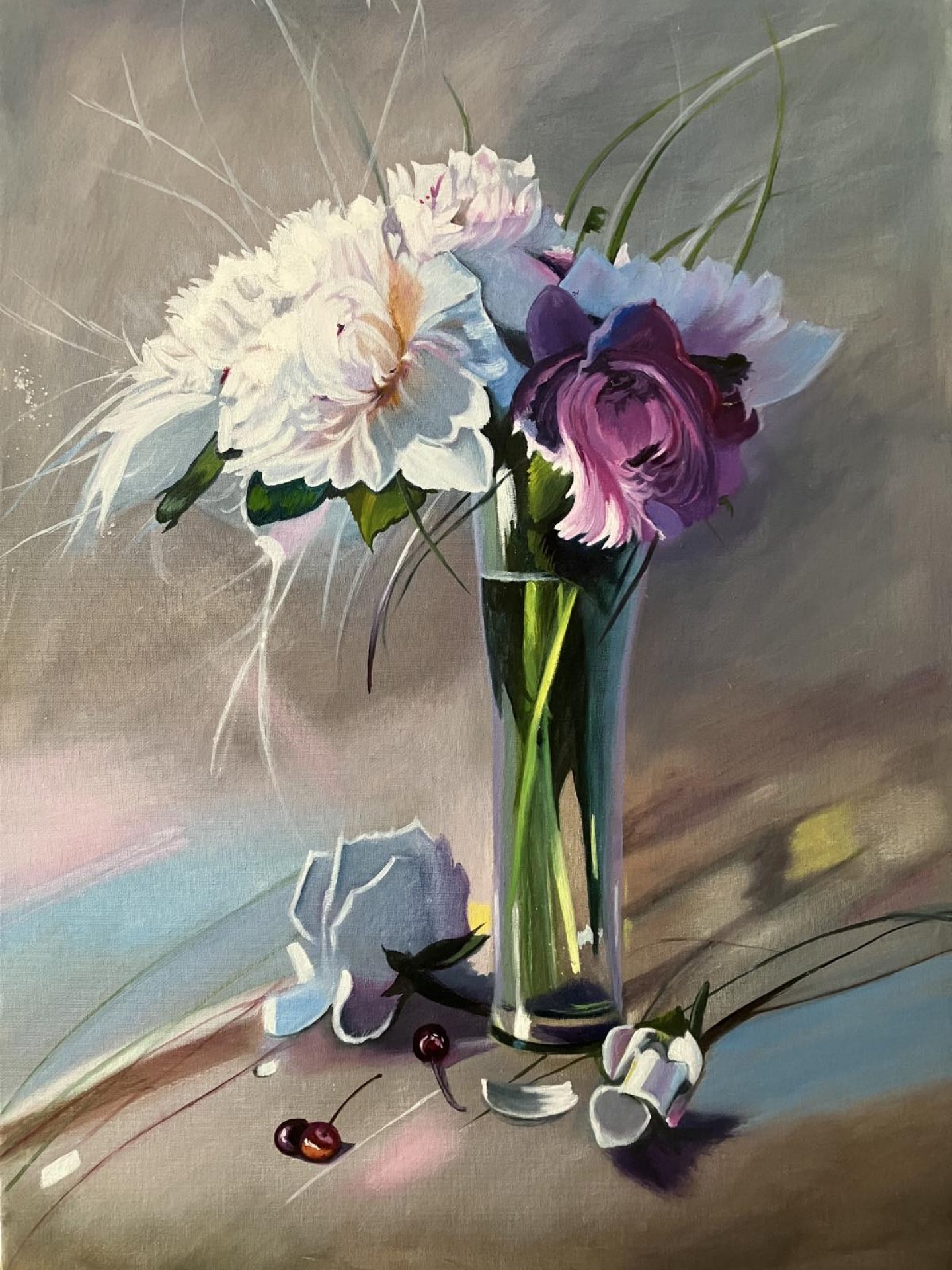 Peony Extravaganza: Flower Magic Painting by Liumar.art