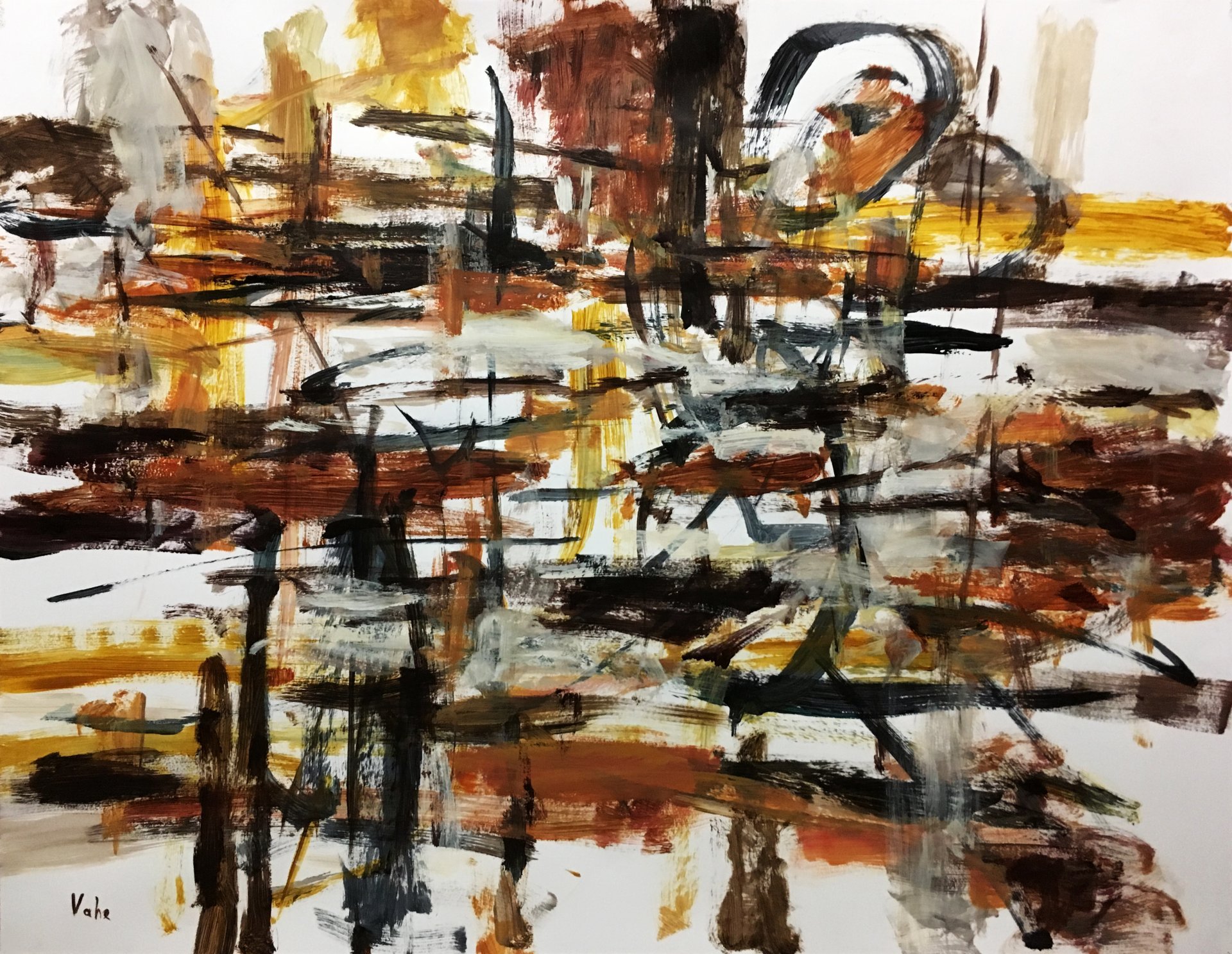 Large Factory Painting by Vahe Hakobyan - Jose Art Gallery