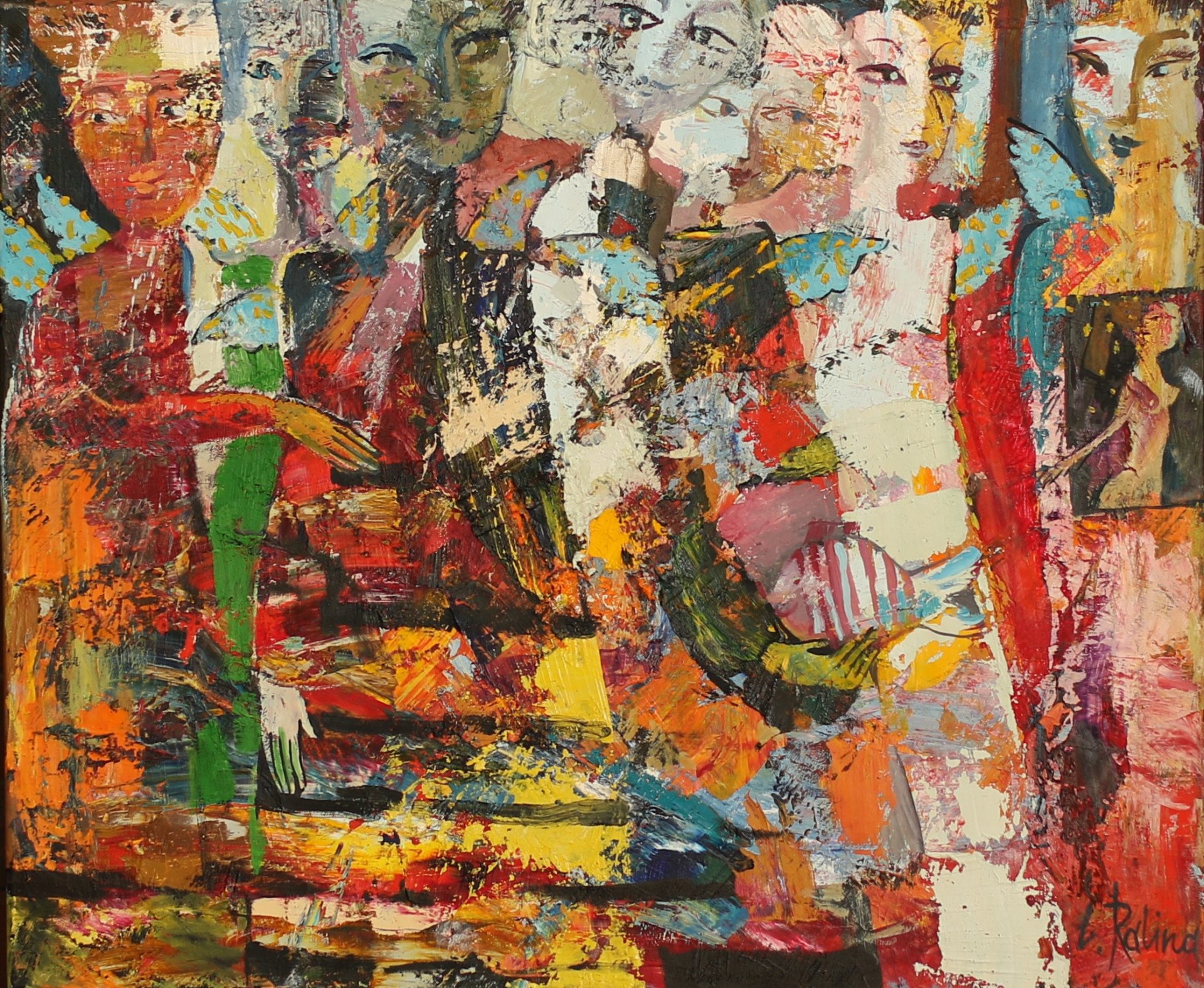 Seven senses Painting by Yelena Ralina - Jose Art Gallery