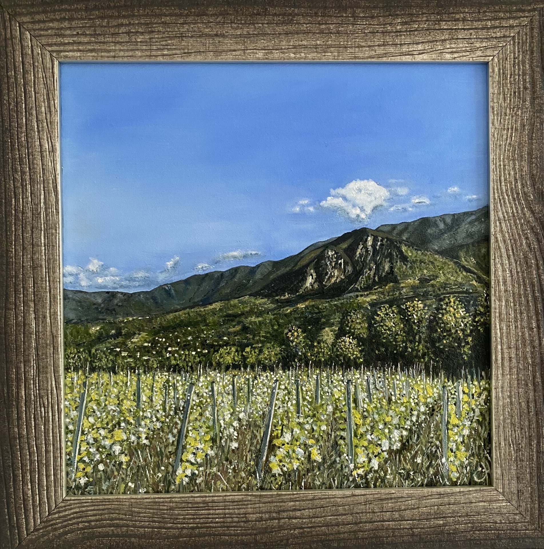 Vineyards in Racha, Georgia Painting by Svetlana Pataridze