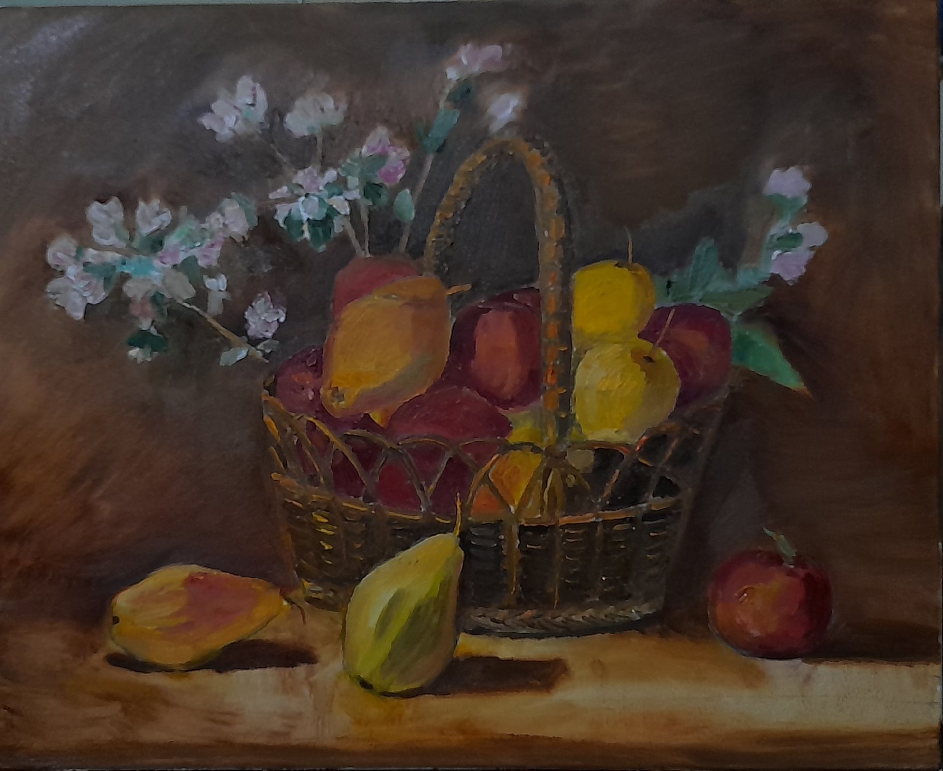 Fruit Basket Spring Renewal Painting by Pavel Levites