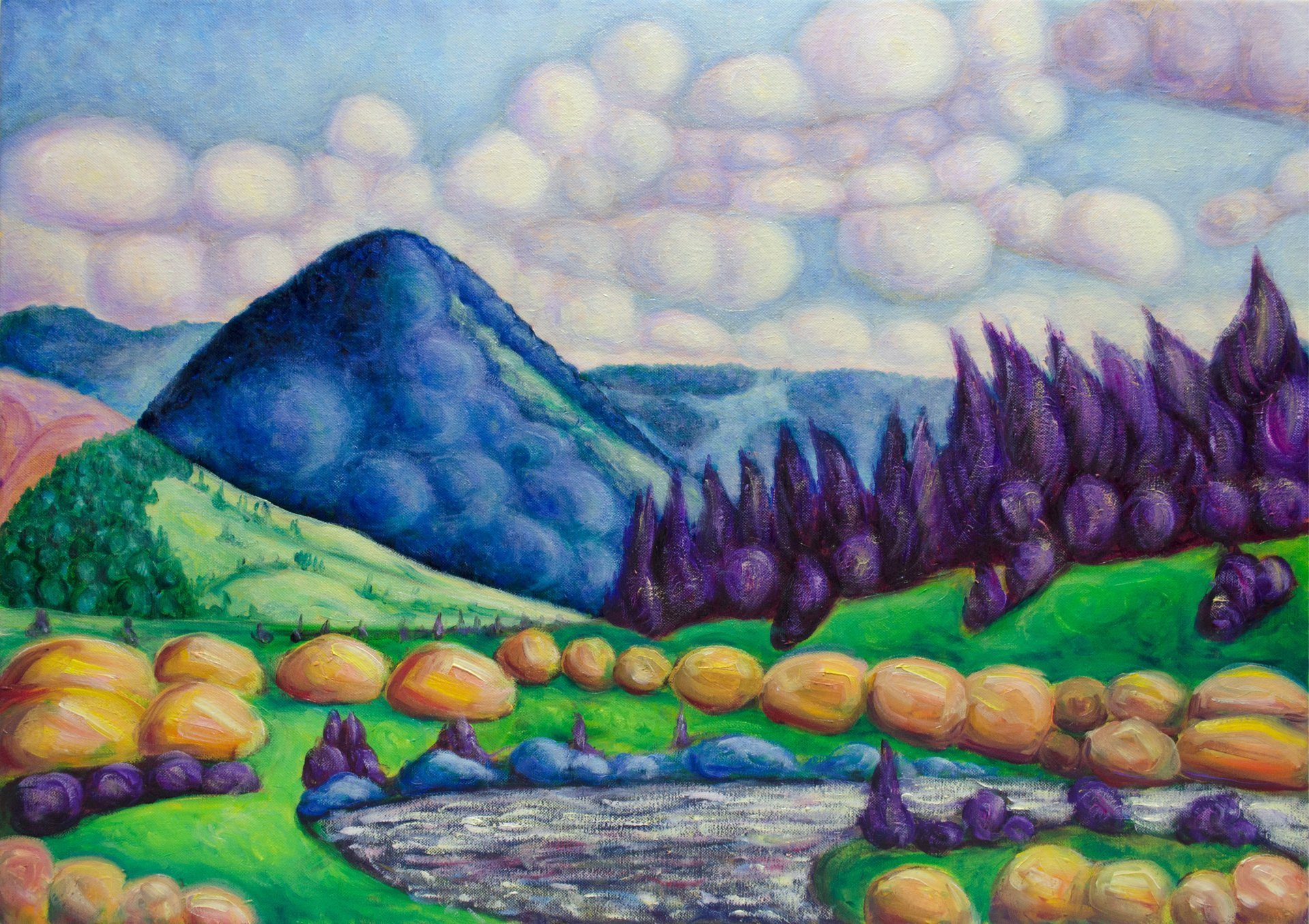 Yellowstone Painting by Boris Subotic - Jose Art Gallery