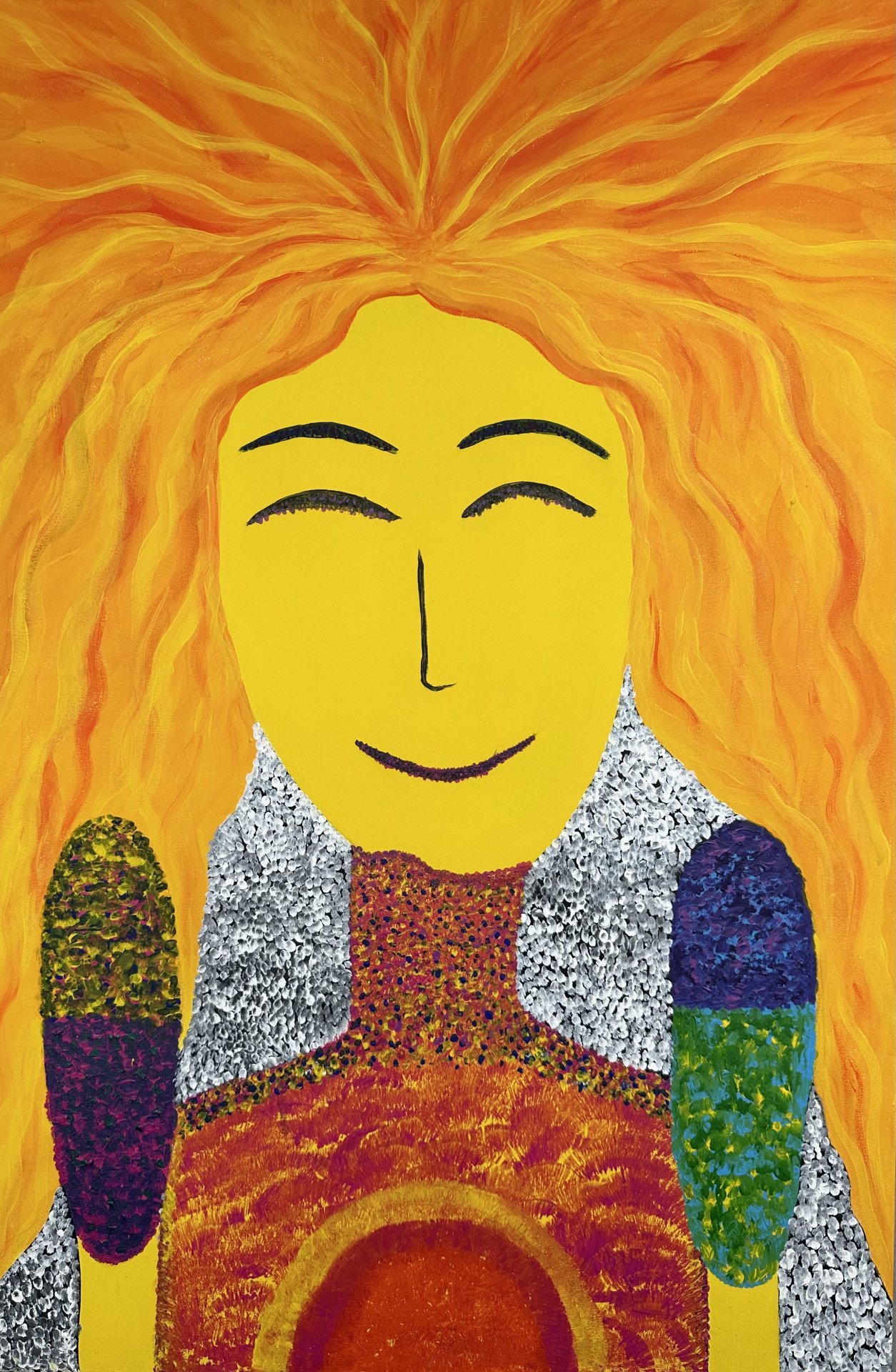 Niña sol Pintura de Svetlana Agei - Jose Art Gallery