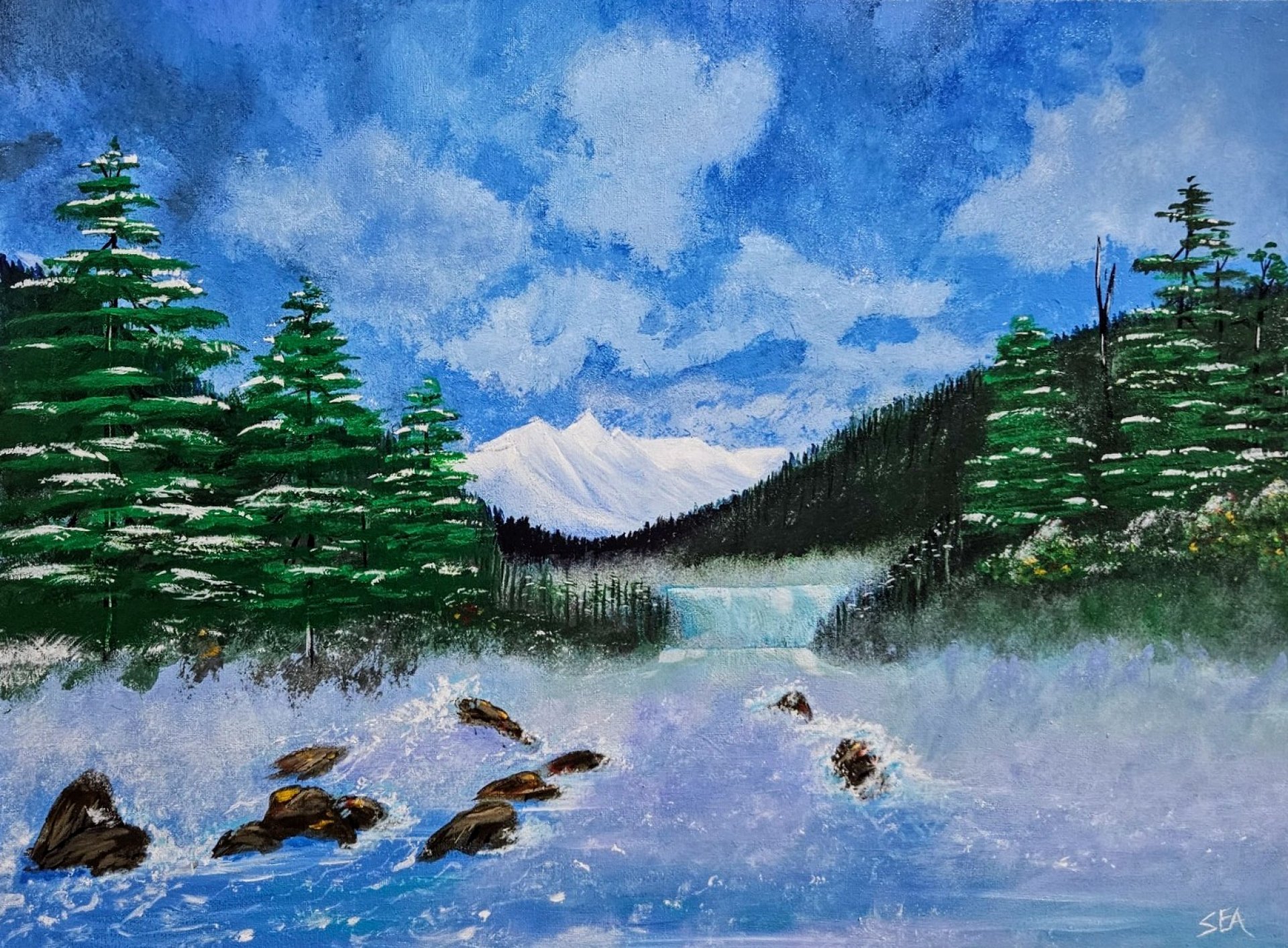 Misty Morning Painting by Steve - Jose Art Gallery