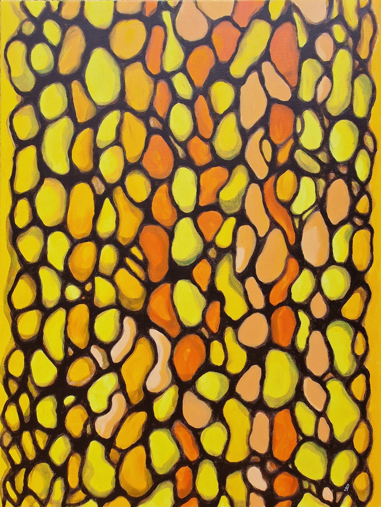 Sun mosaic Painting by Anastasiia Doro - Jose Art Gallery