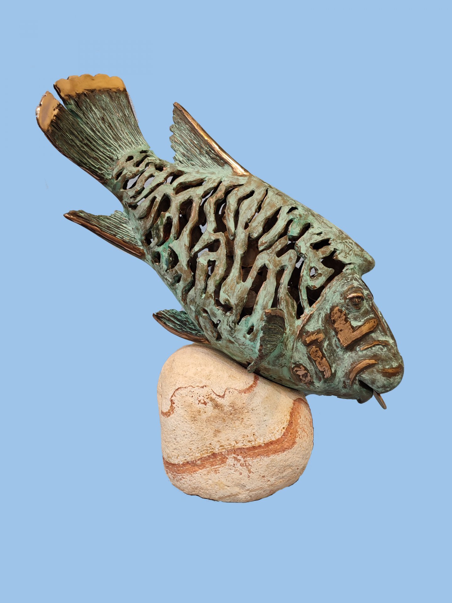 Fish-napoleon Riba-napoleon Sculpture - Serhii Brylov