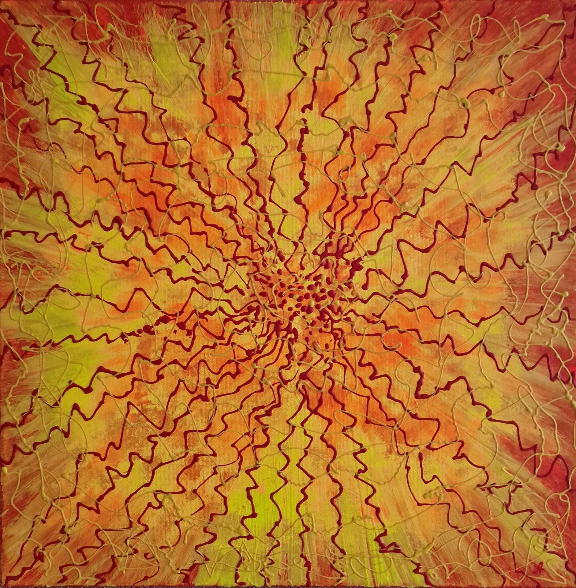 Sun Energy Painting by Anastasiia Doro - Jose Art Gallery