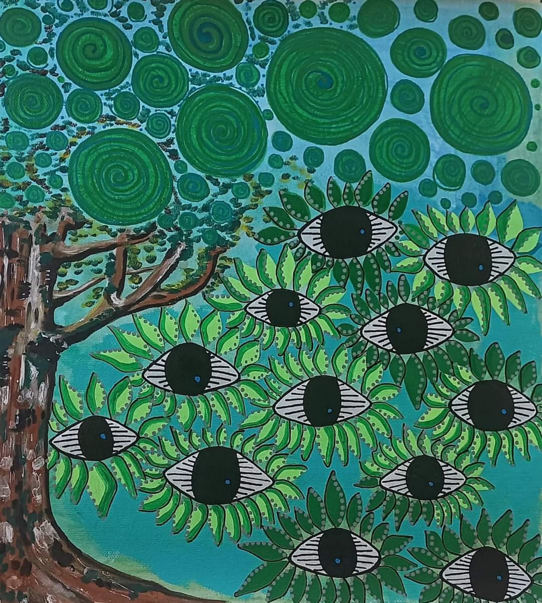 CONNECTION Painting by Gaya Renée Green - Jose Art Gallery