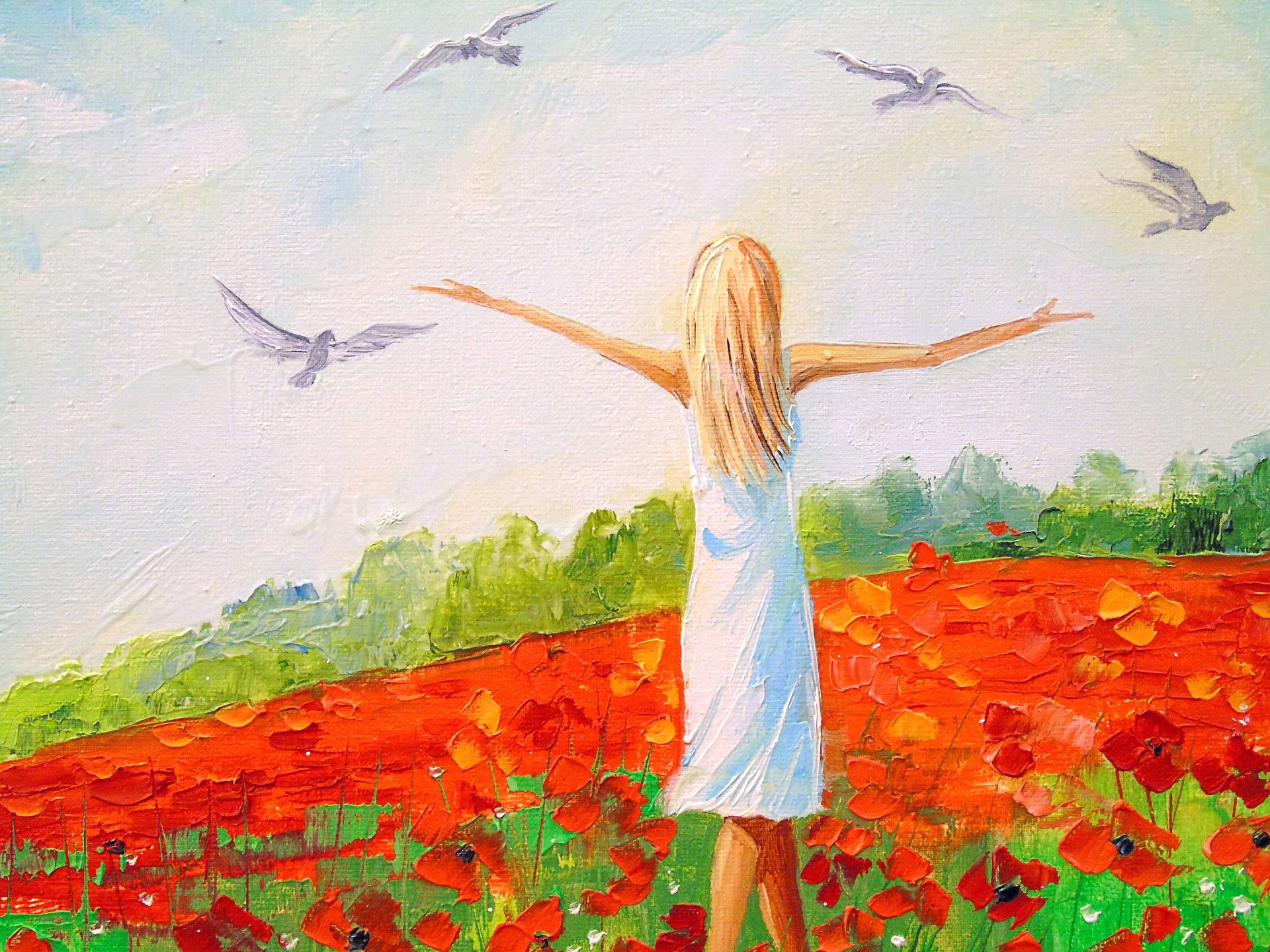 Flight of the soul Painting by Olha Darchuk - Jose Art Gallery