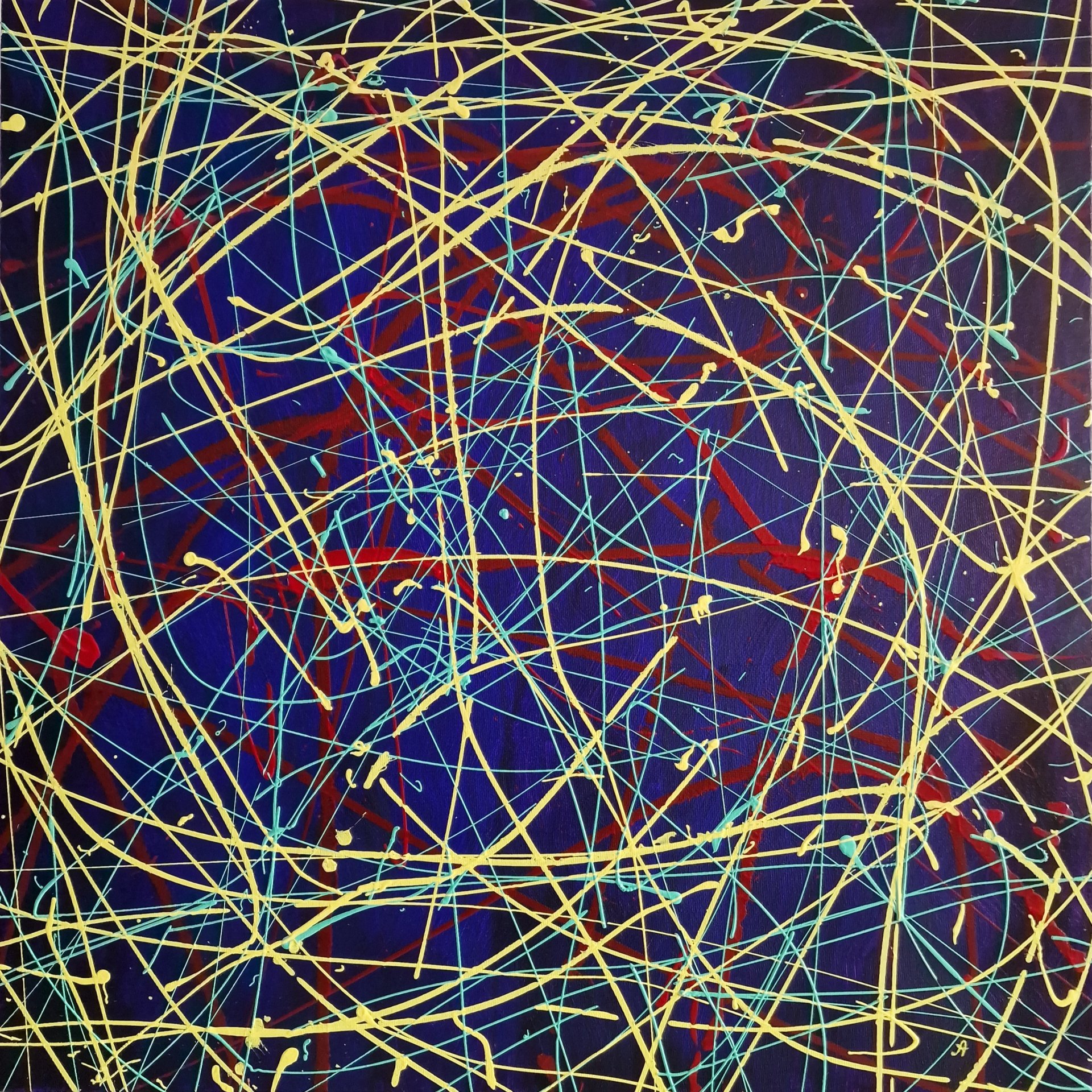 Falling Stars Painting by Anastasiia Doro - Jose Art Gallery