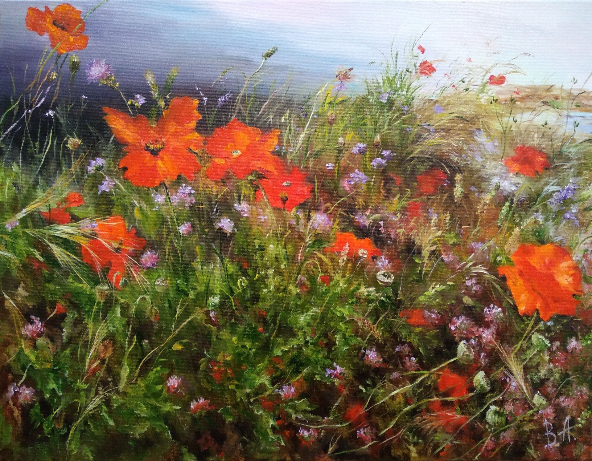 Spring in Cyprus Painting by Alla Vasilkova - Jose Art Gallery