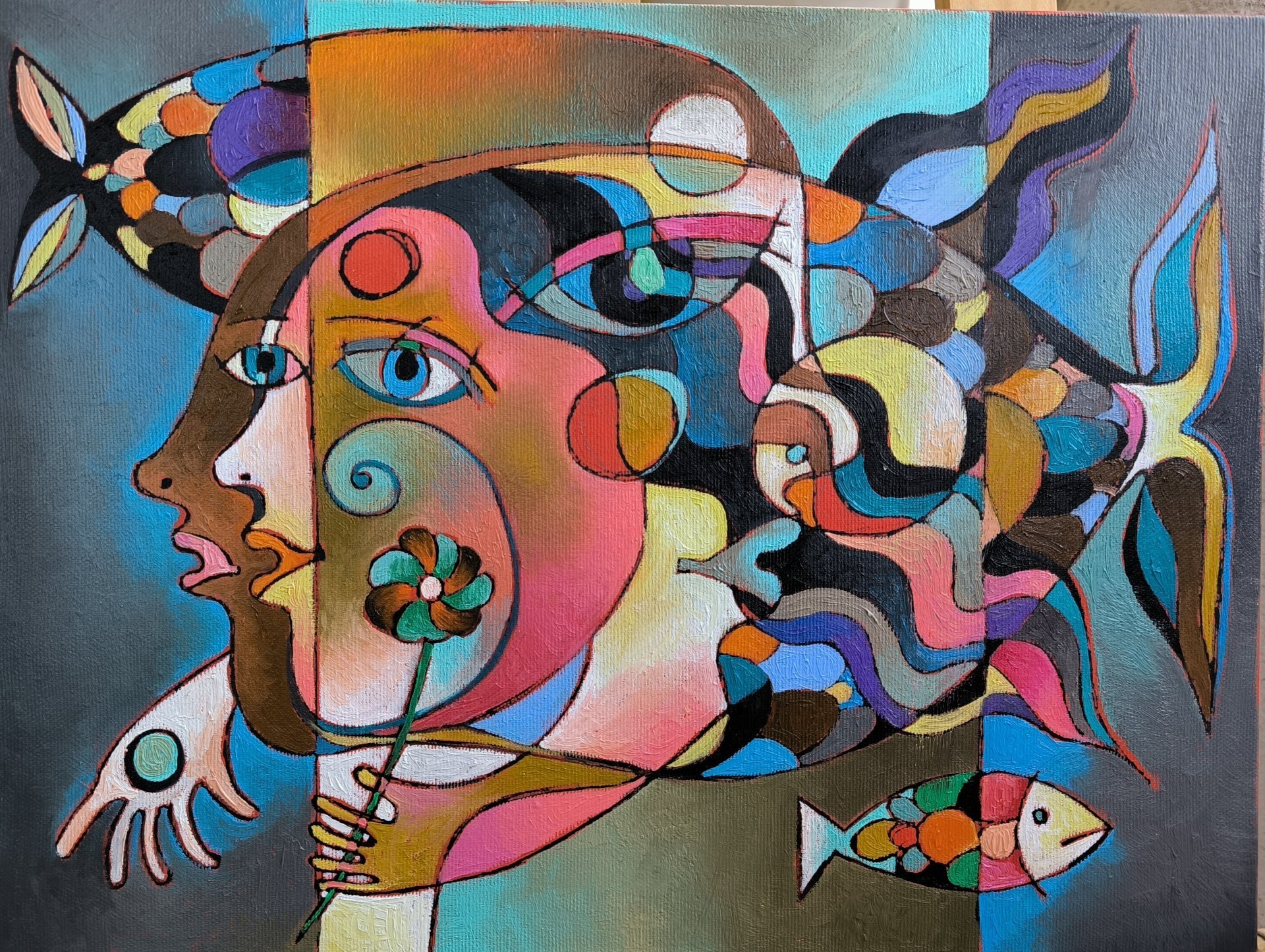 Dream: Doubts in Mythical Dreams Painting by Katerina Sapozhkova