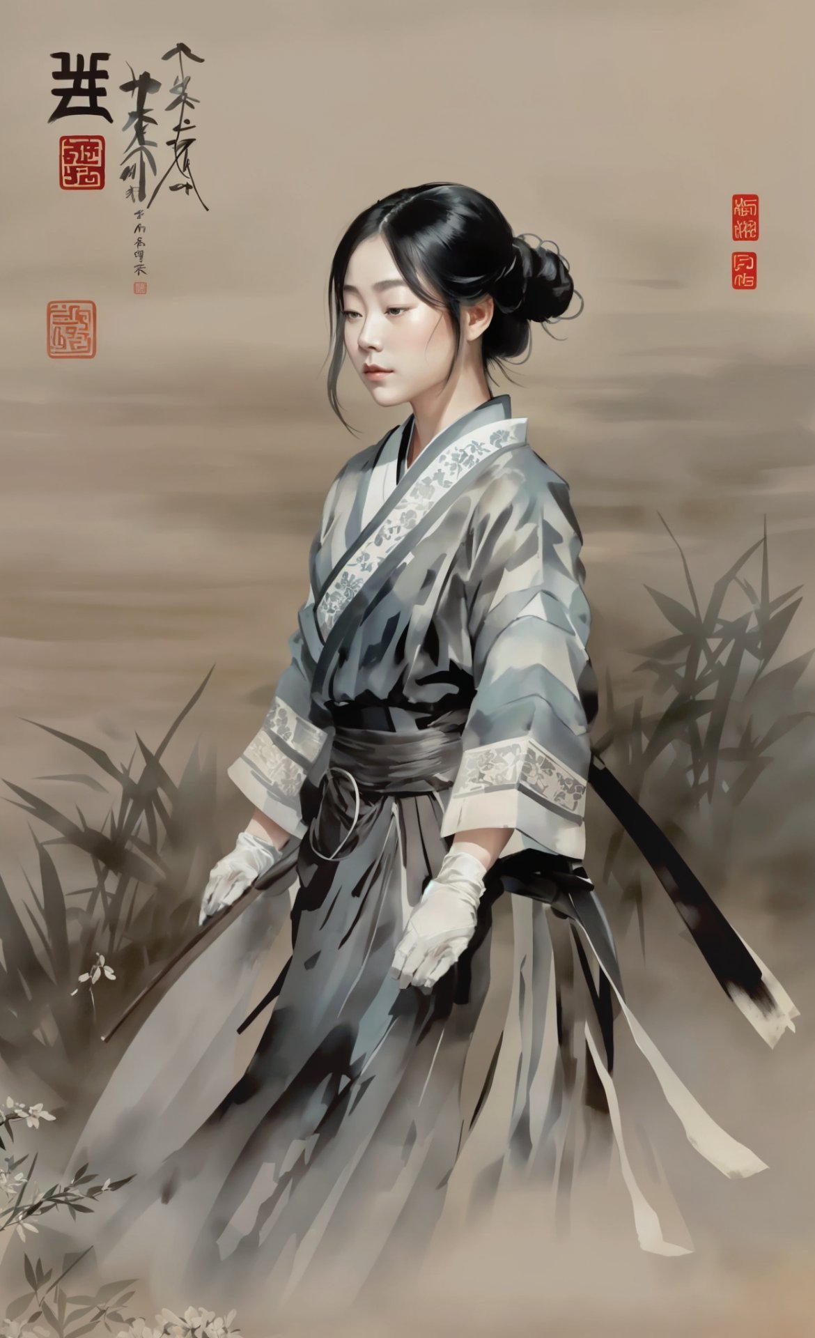 Stylish Japanese Painting by Egor Turovec - Jose Art Gallery