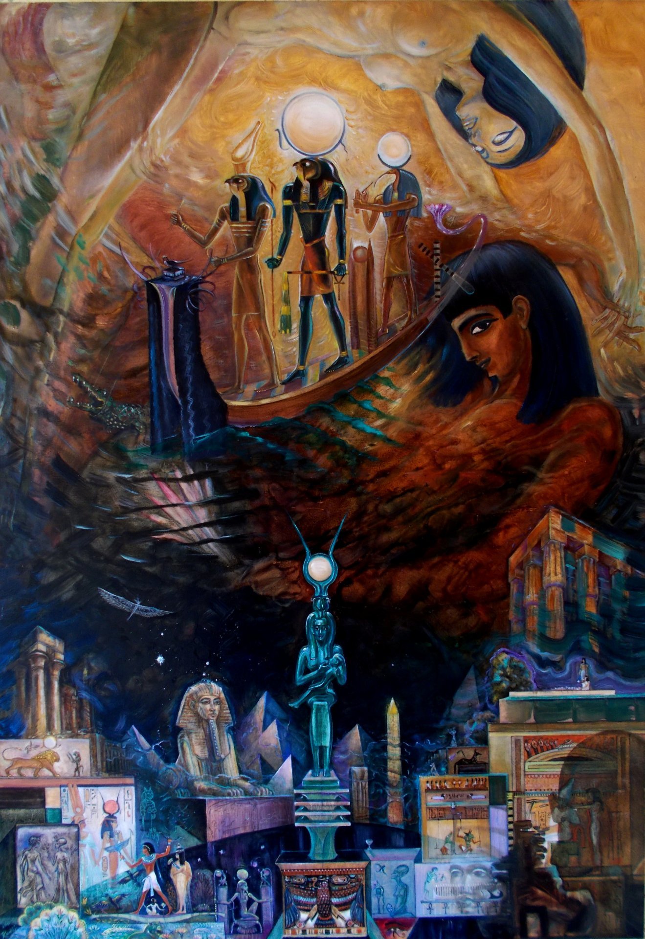 Egypt Painting by Varu Kadis - Jose Art Gallery