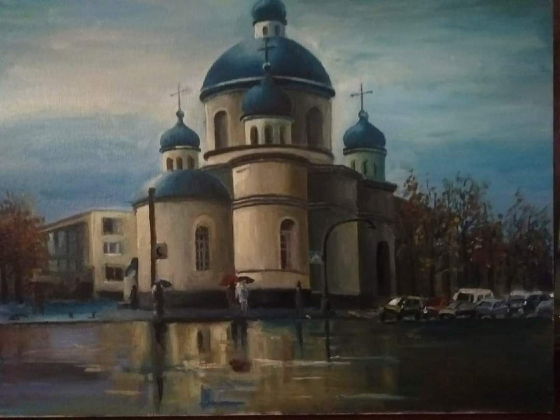 Catedral de San Miguel Pintura de Elena Moiseenko