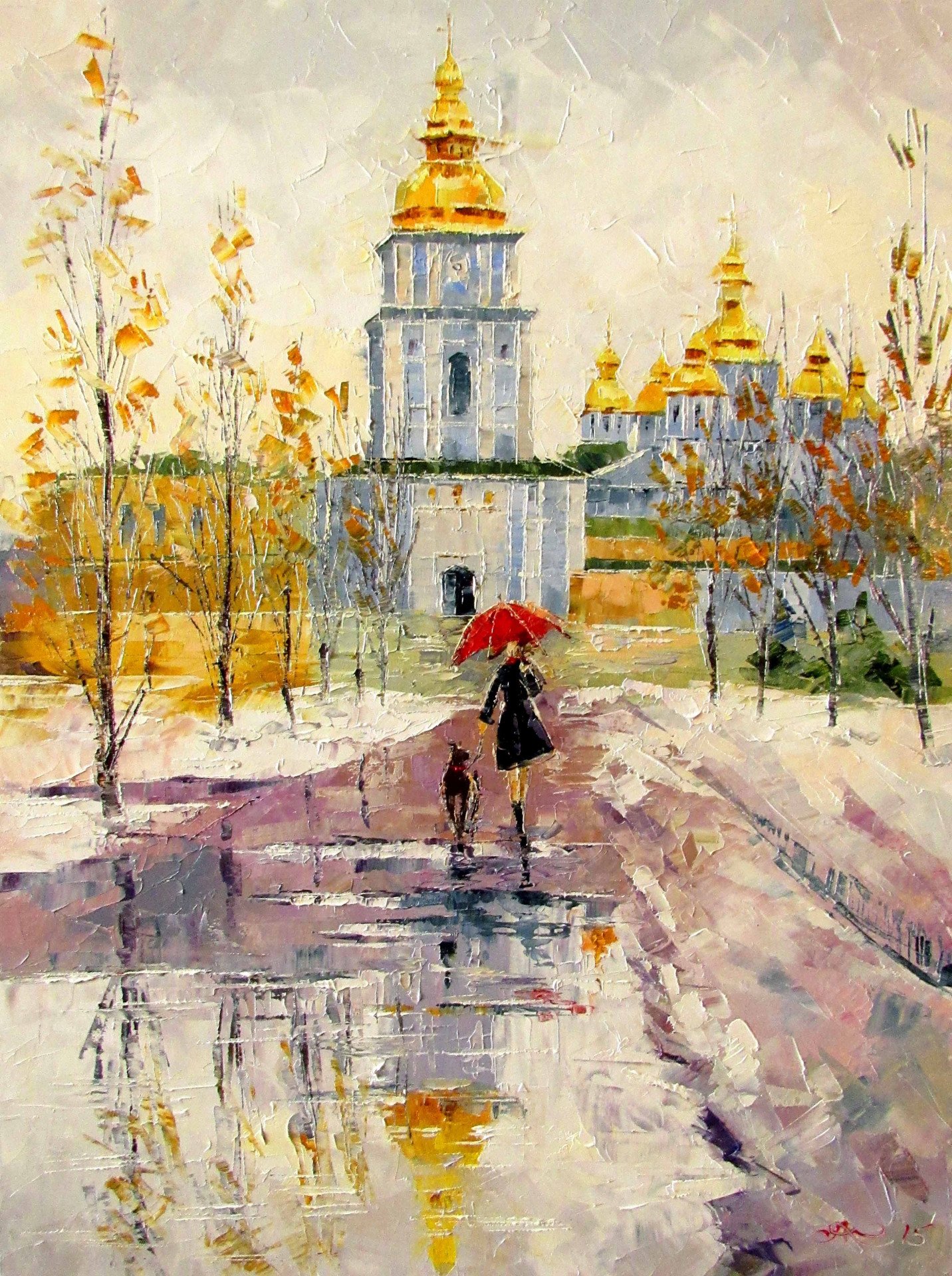 Late fall Painting by Anna Kolos - Jose Art Gallery