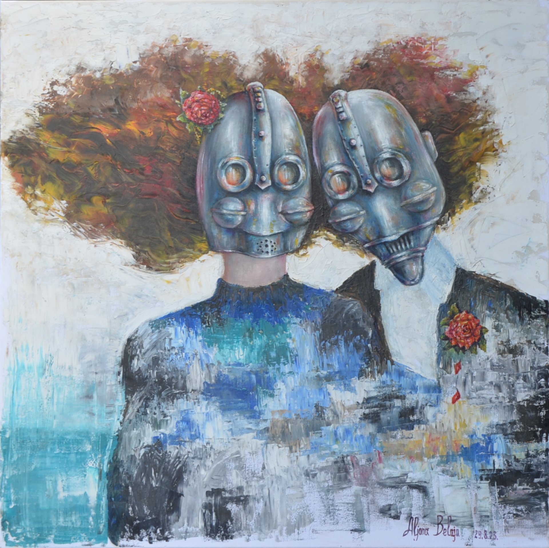 Nuclear Explosion Painting by Aljona Frantaseva (Belaja)