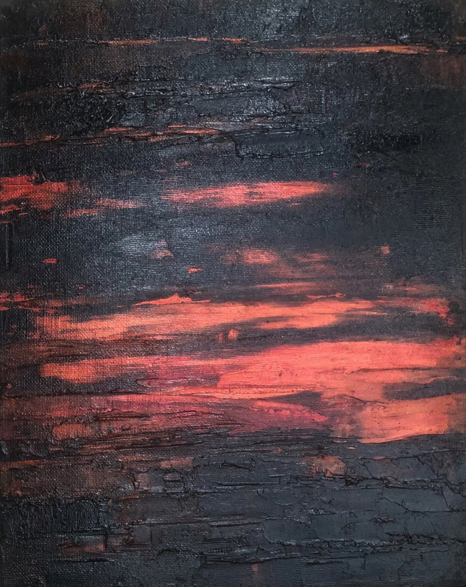 Black Sun Painting by Marina Gorbachova - Jose Art Gallery